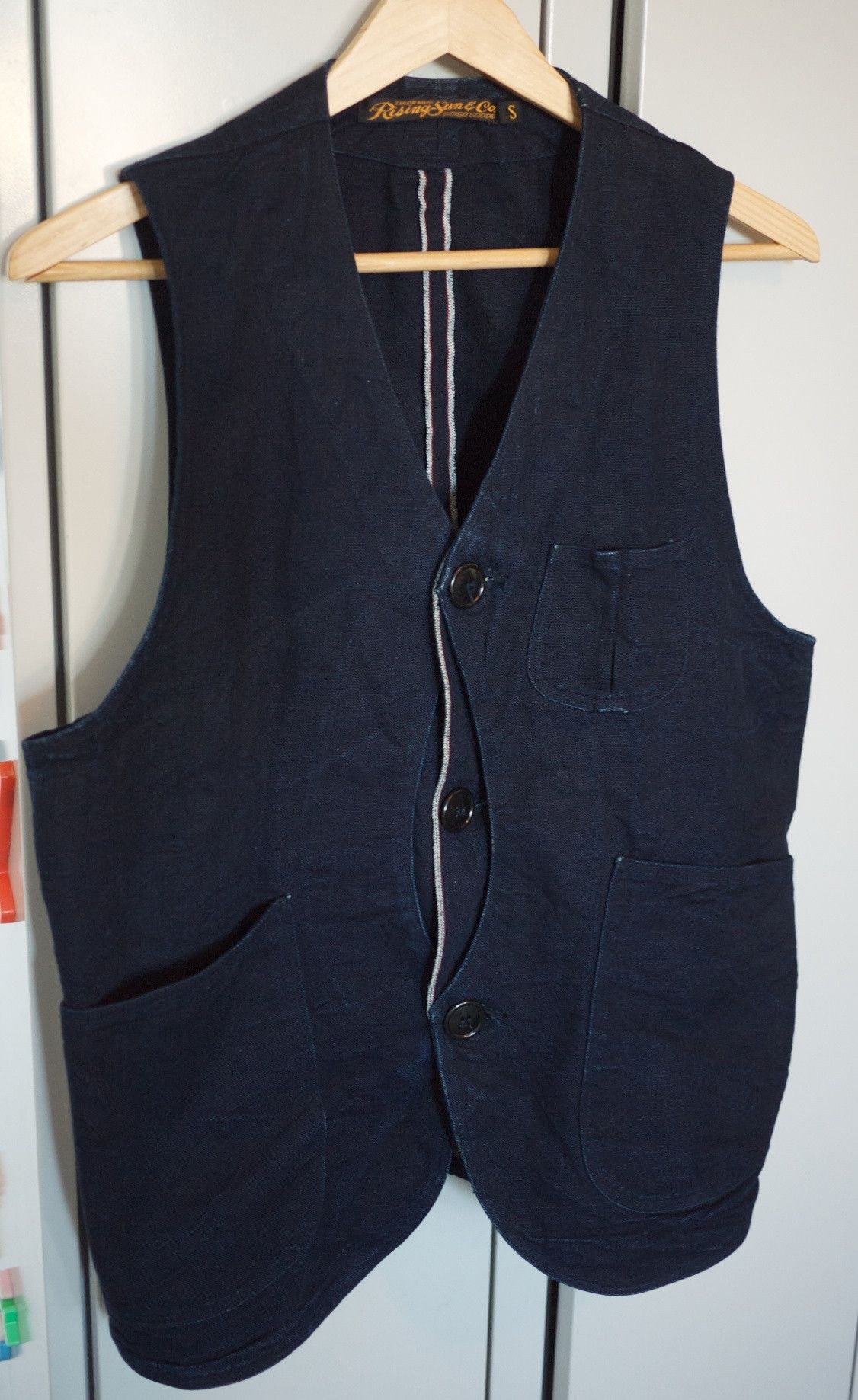 Rising Sun & Co. Outdoor Vest Indigo Duck | Grailed