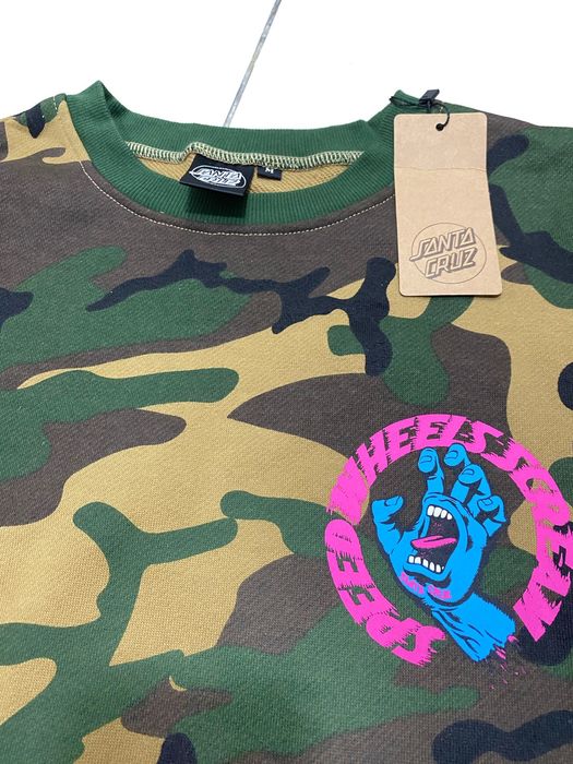 Santa Cruz Skateboards Camo Green Santa Cruz sweater | Grailed
