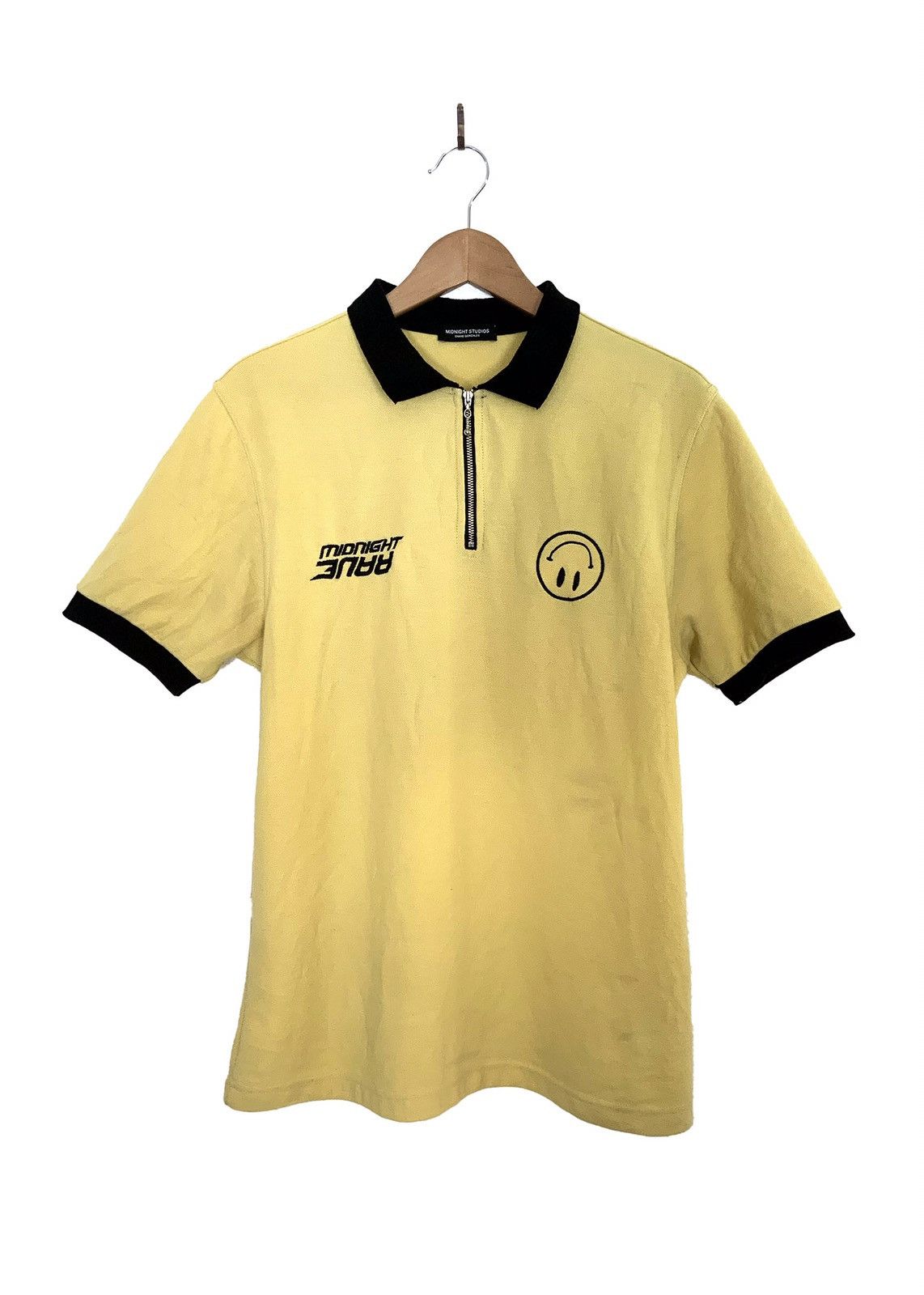 AWGE × Midnight Studios Midnight Studios Rave Smiley Face Polo Size L ...