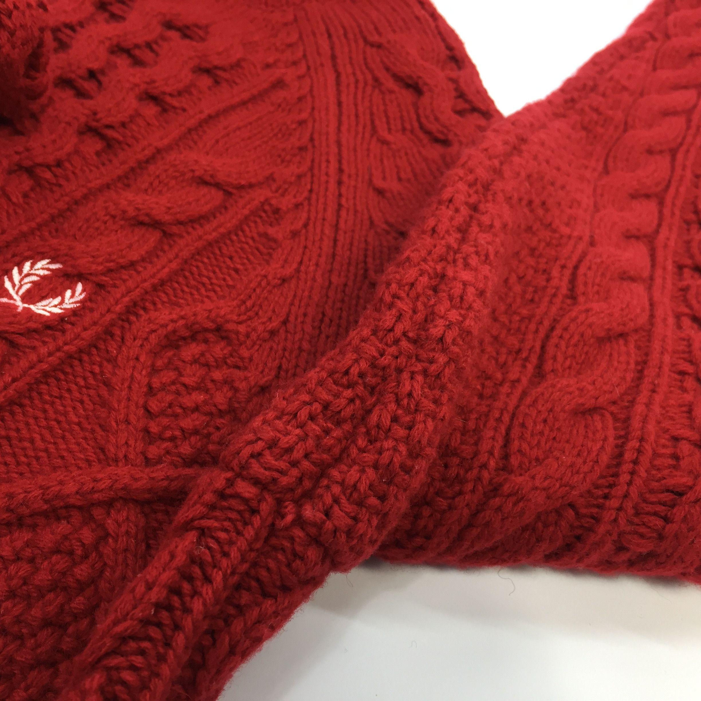 Fred Perry Fred Perry Classic Aran Roll Neck Knit pattern Sweater | Grailed