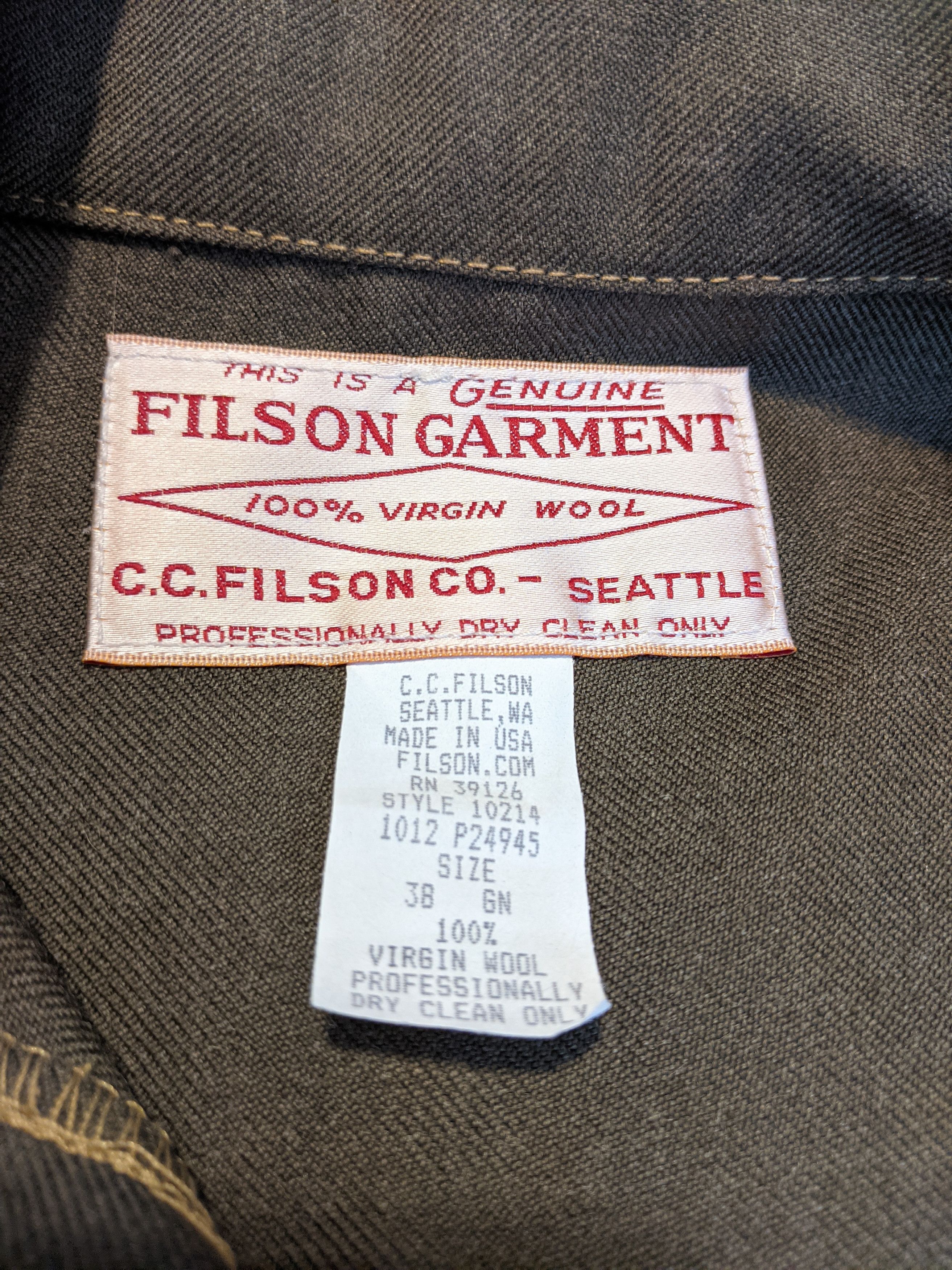 Filson Filson - Forestry Cloth Cruiser No.10214 | Grailed