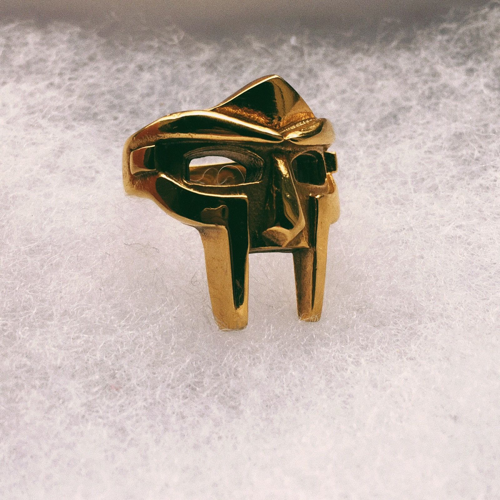 Mf Doom Gold MF DOOM Mask Ring | Grailed