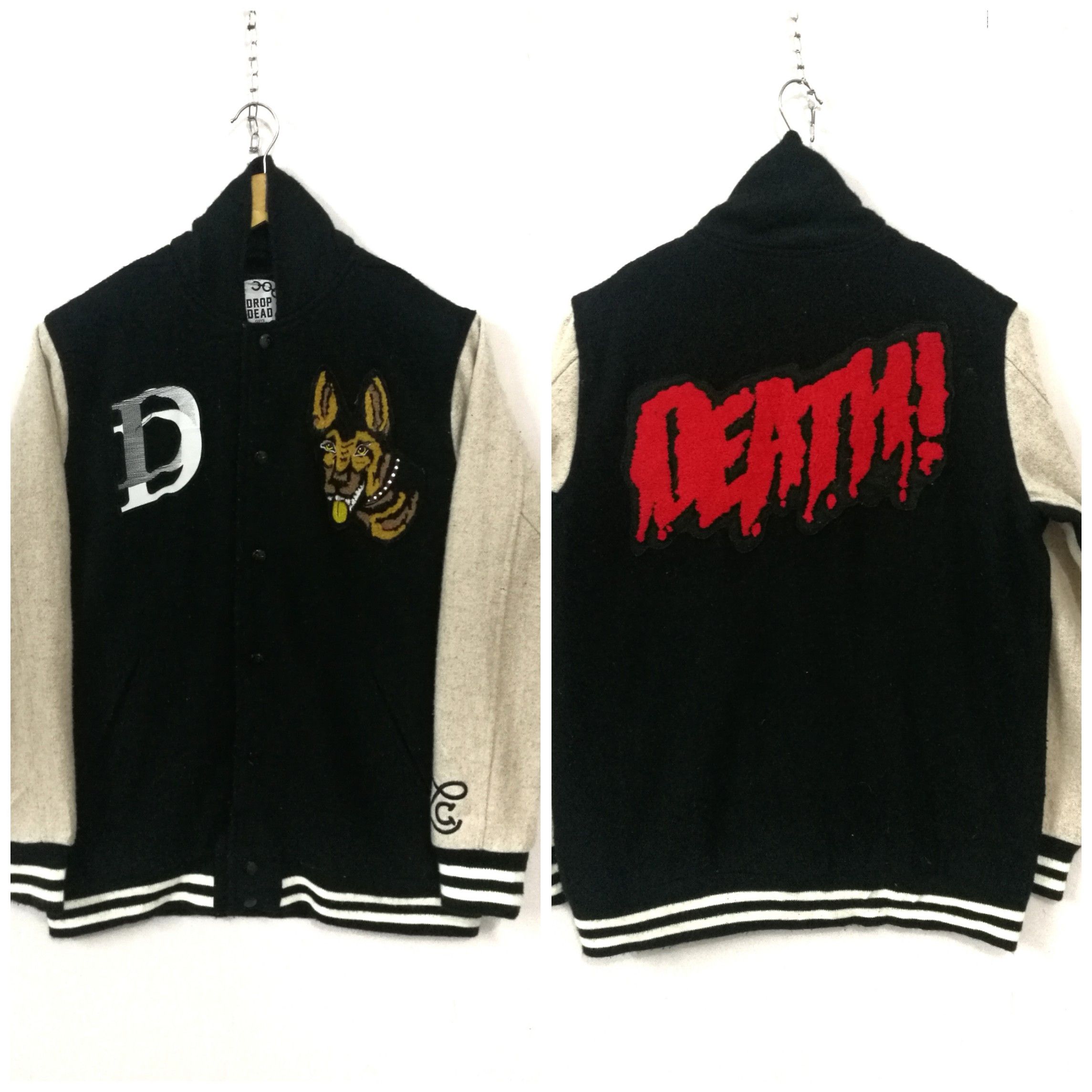 Drop Dead Clothing DROP DEAD VARSITY WOOL JACKET | Grailed