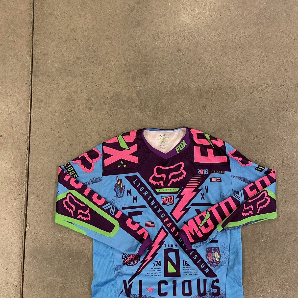 Vintage Vintage Fox racing pink neon Racer tee | Grailed