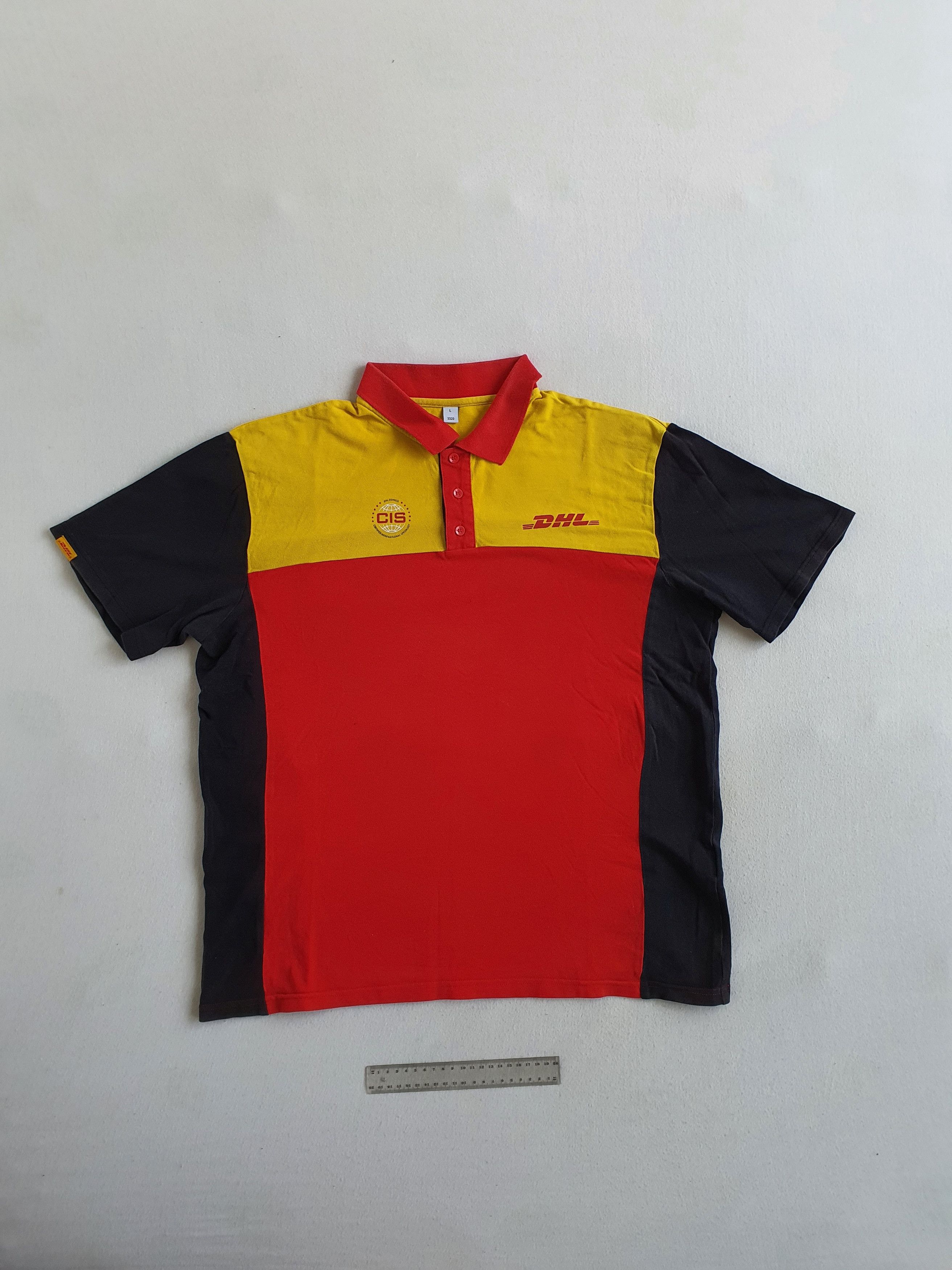 Vintage Official DHL Uniform Short Sleeve Polo | Grailed