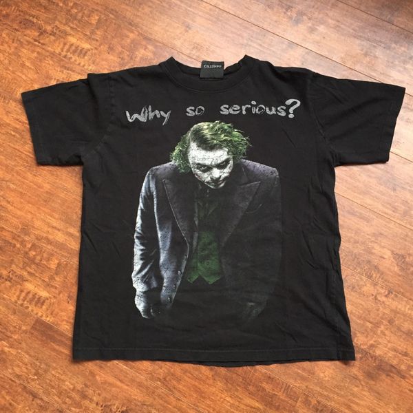 Vintage The Dark Knight Why So Serious Joker T Shirt | Grailed
