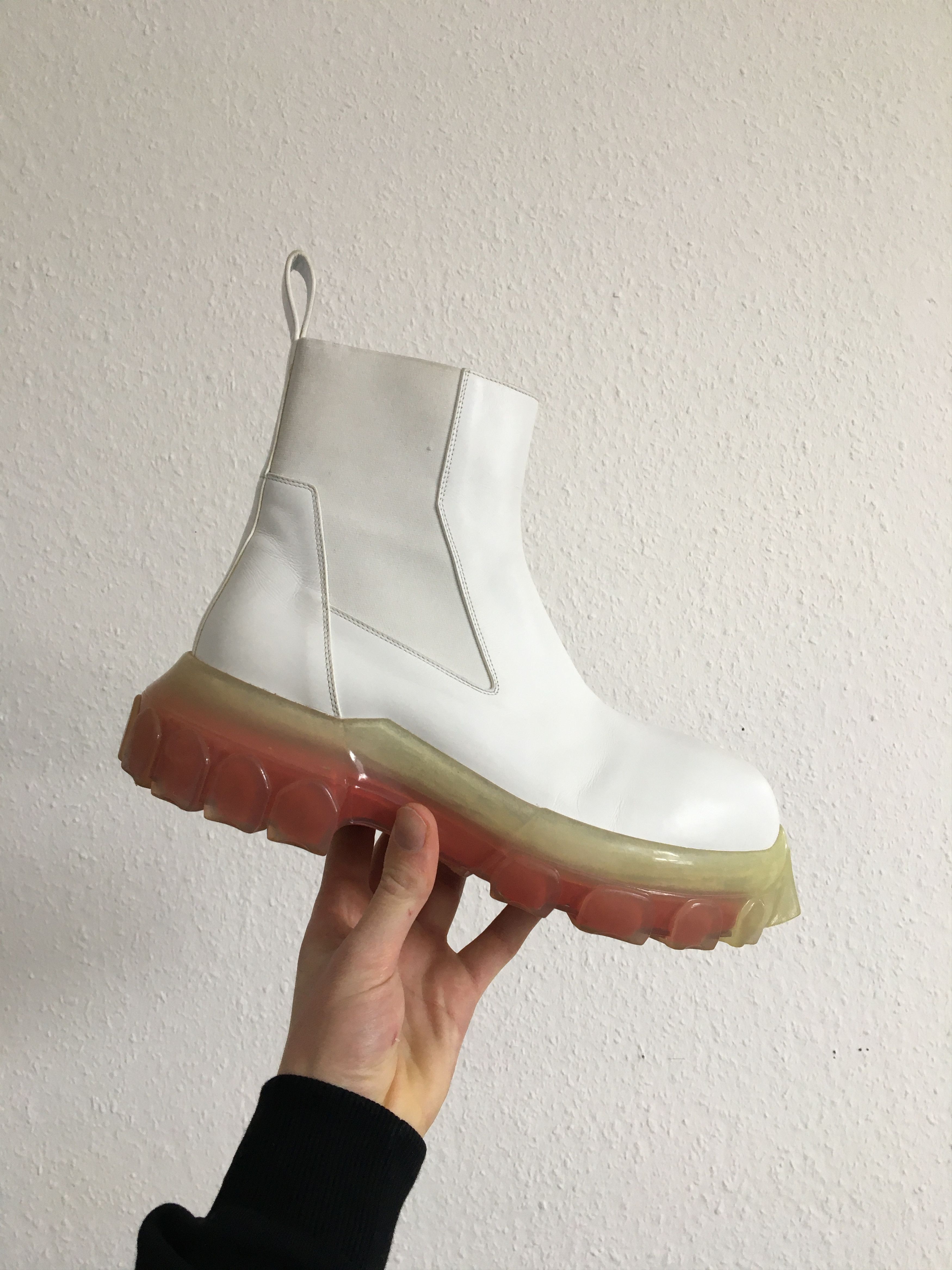Rick Owens Mega Bozo Beetle Tractor boots Pink sole 41 | Grailed