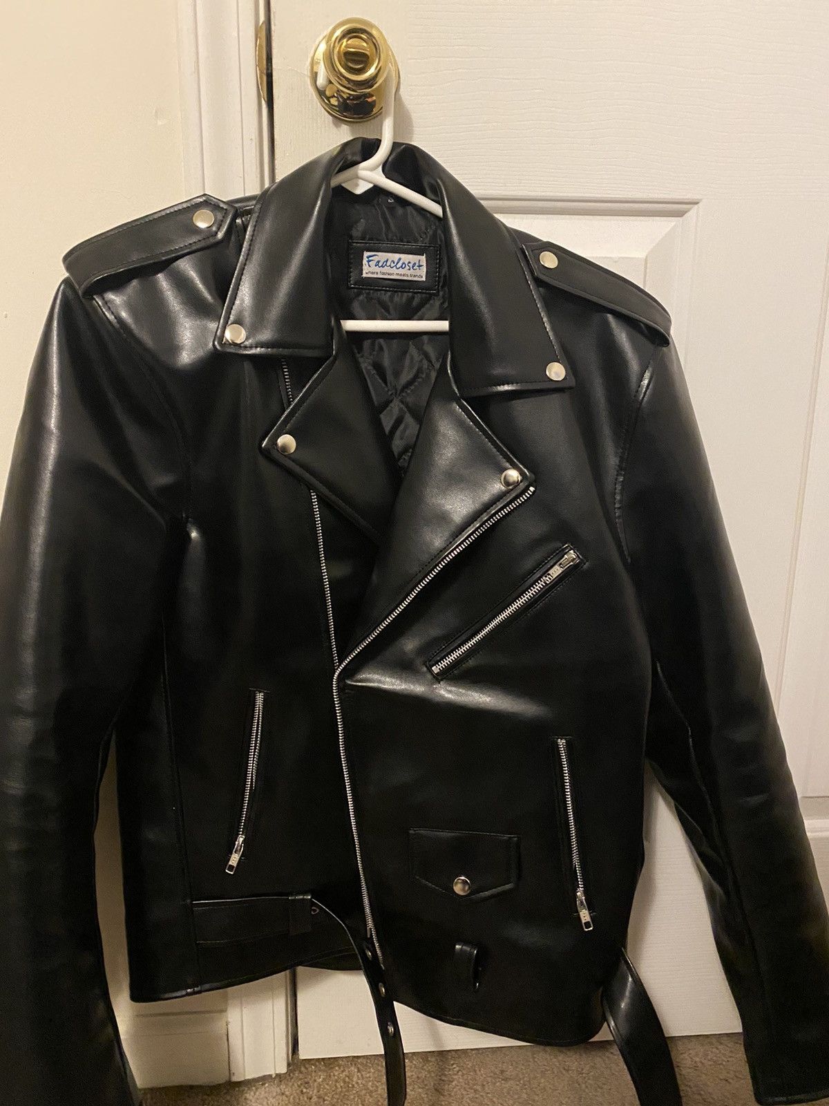 Leather Classic Cruiser Motorcycle Biker Faux Leather Jacket | Grailed