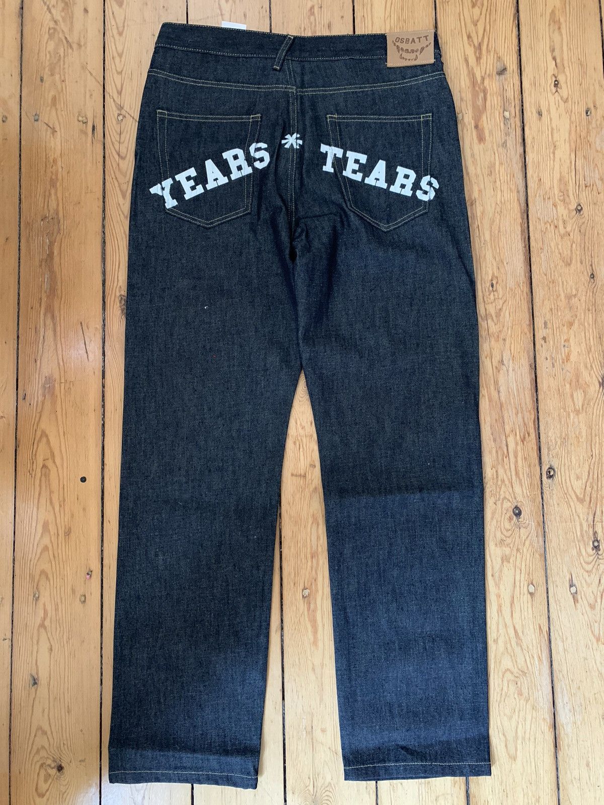 Japanese Brand Byslik Years Tears Bat Raw Denim Jeans Osbatt | Grailed