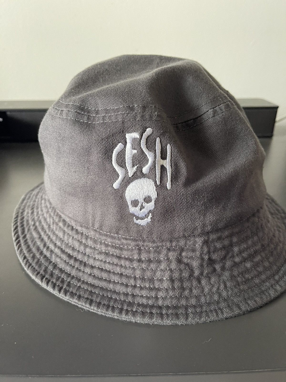 Bones × Sesh × Teamsesh Black Team SESH Bucket Hat | Grailed