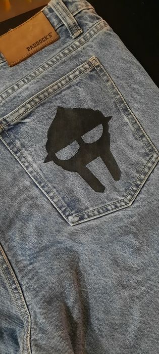 Vintage Vintage Mf Doom big logo denim pants | Grailed