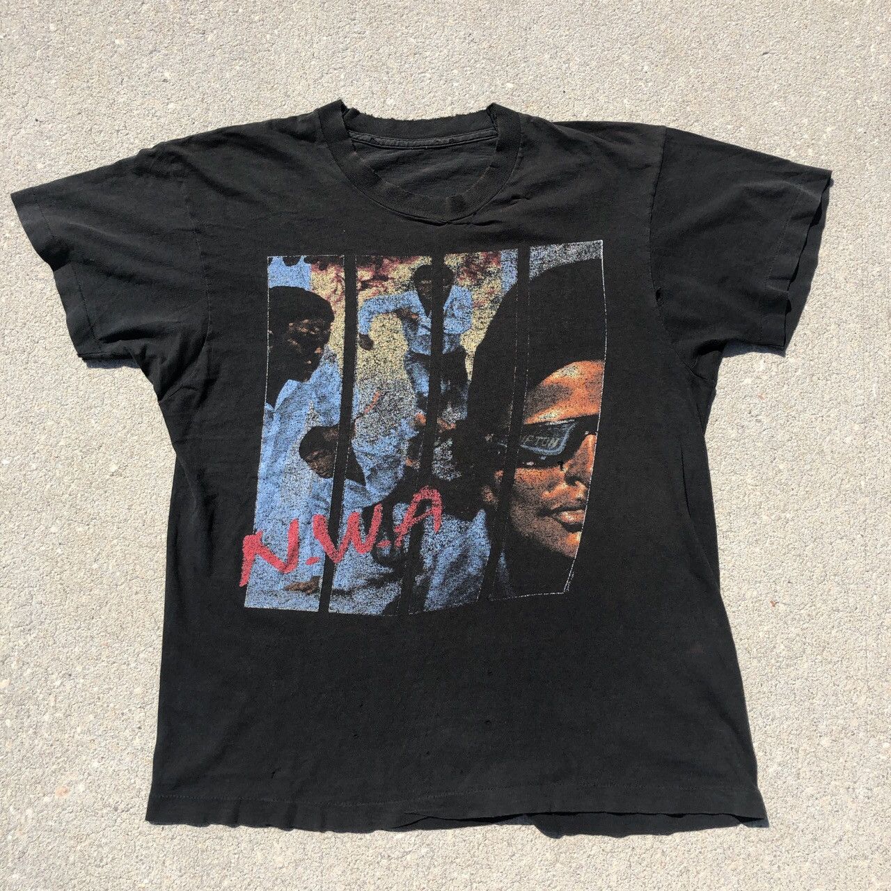 Rap Tees × Vintage Vintage 1990 NWA Rap tee 100 miles and running | Grailed