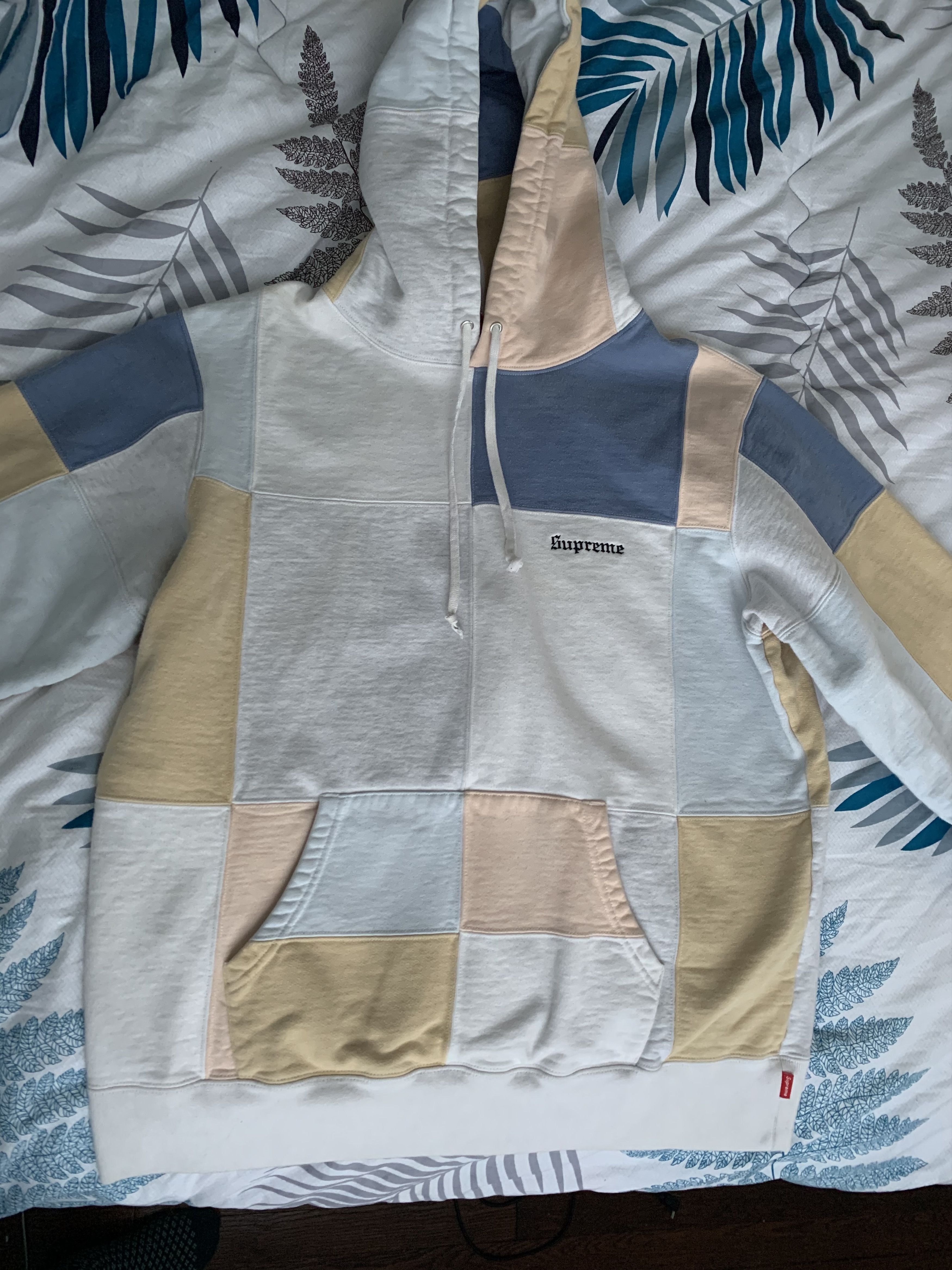 Supreme Supreme Patchwork Hoodie (Pastel Patchwork) | Grailed