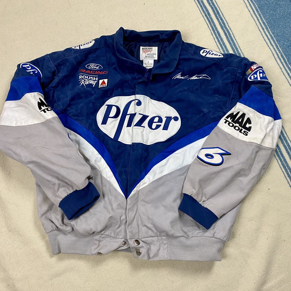 NASCAR × Vintage Vintage Pfizer NASCAR Jacket | Grailed