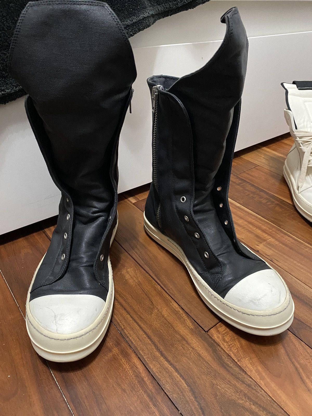 Rick Owens × Rick Owens Drkshdw Rick Owens drkshdw waxed canvas ...
