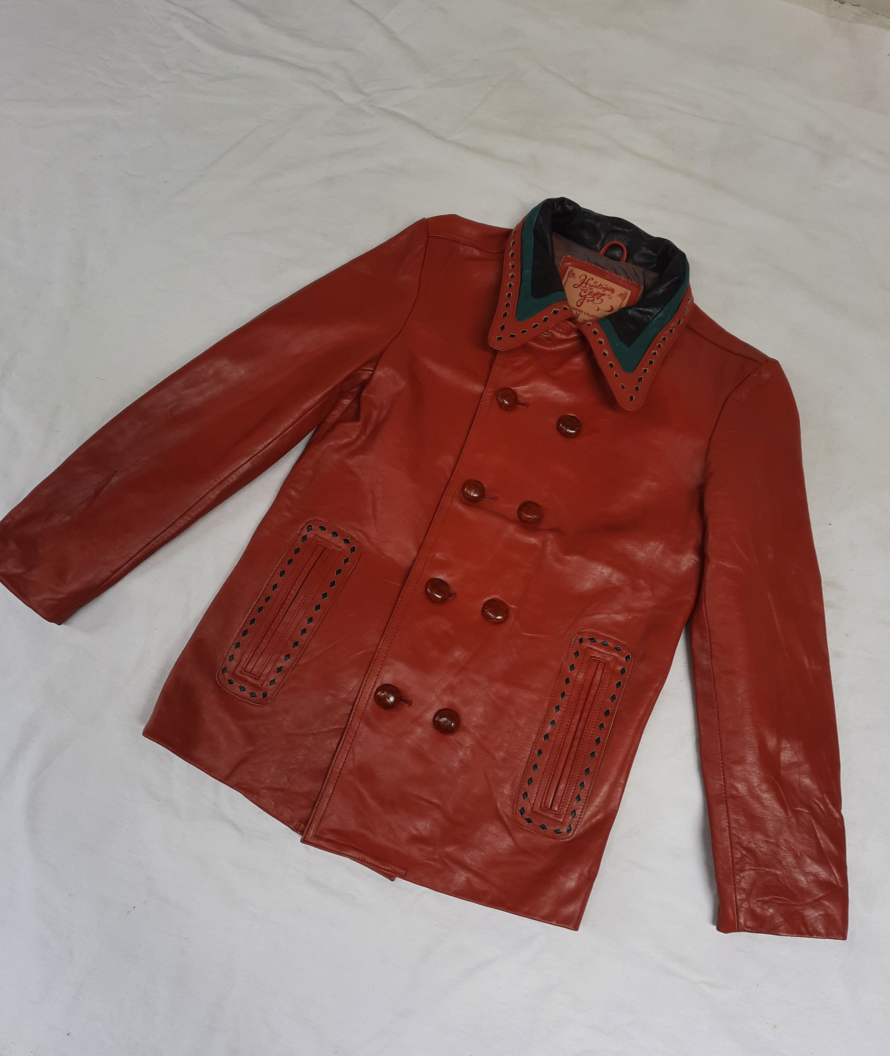 Genuine Leather × Huntington × Vintage RARE ! Vintage Huntington Garage ...