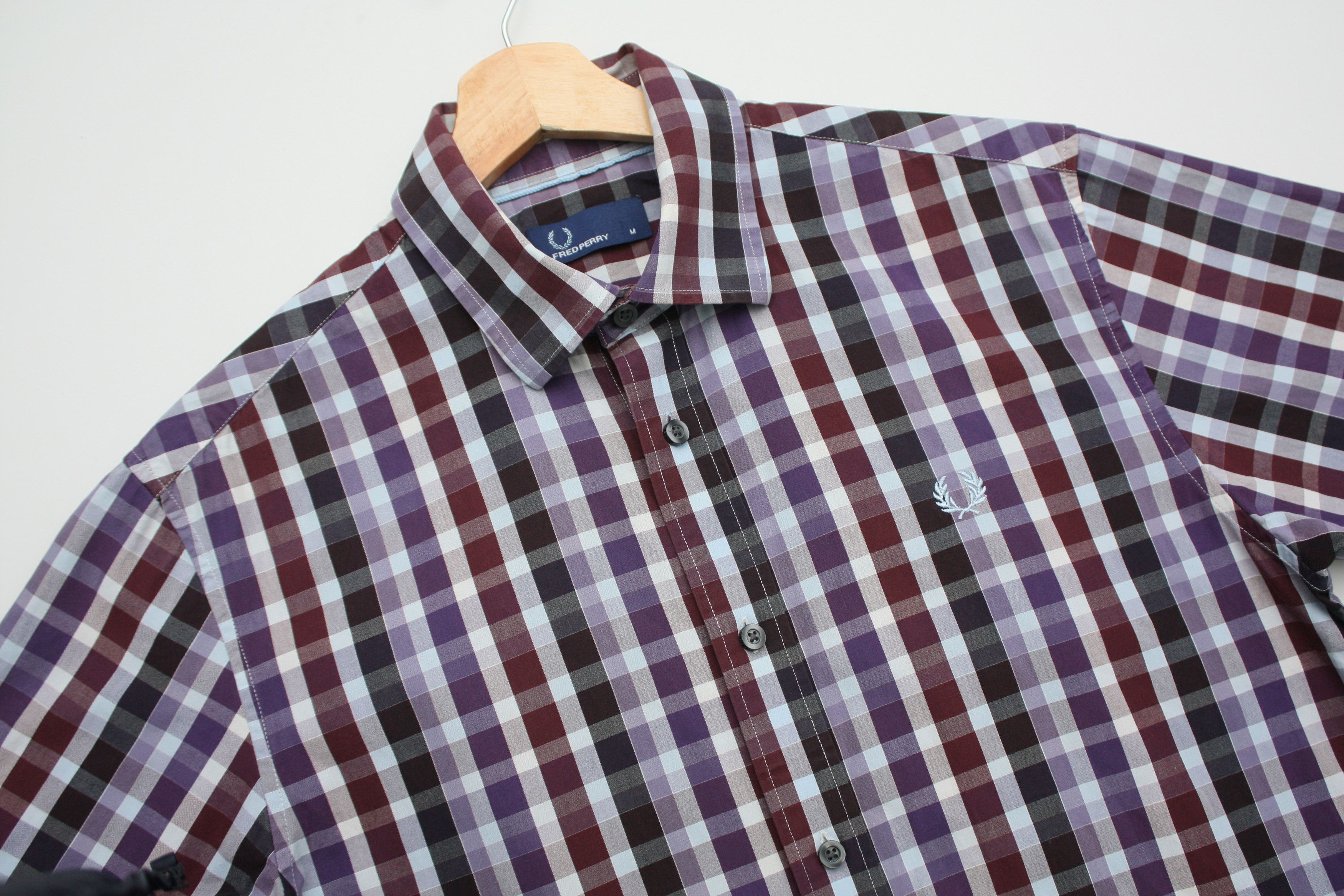 Fred Perry Fred Perry Short Sleeve Checkered Shirt | Grailed