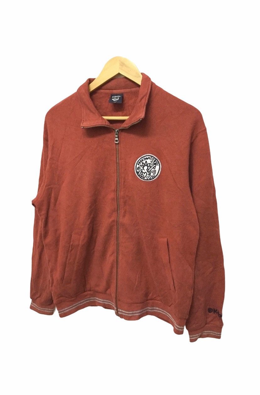 Keith Haring × Vintage Vtg Keith Haring Freedom Pop Art full zipper ...