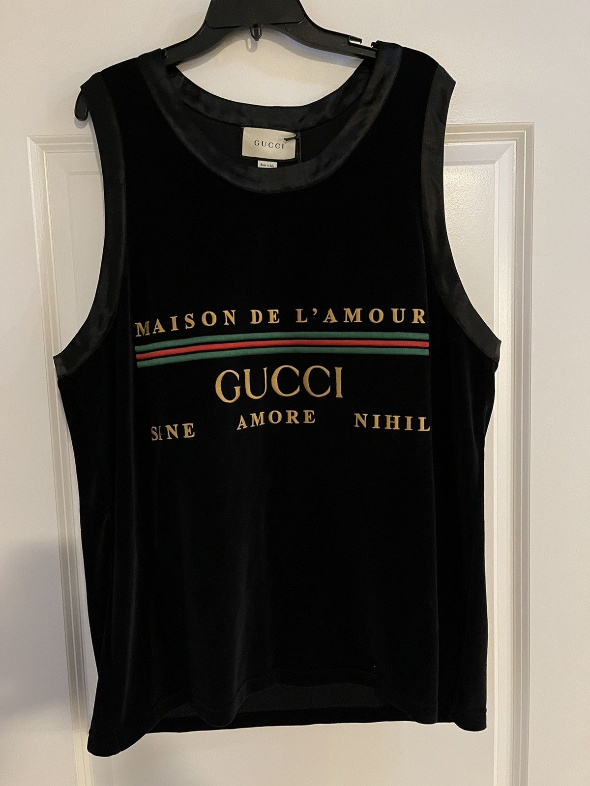 Gucci New Black Gucci Tank Top | Grailed
