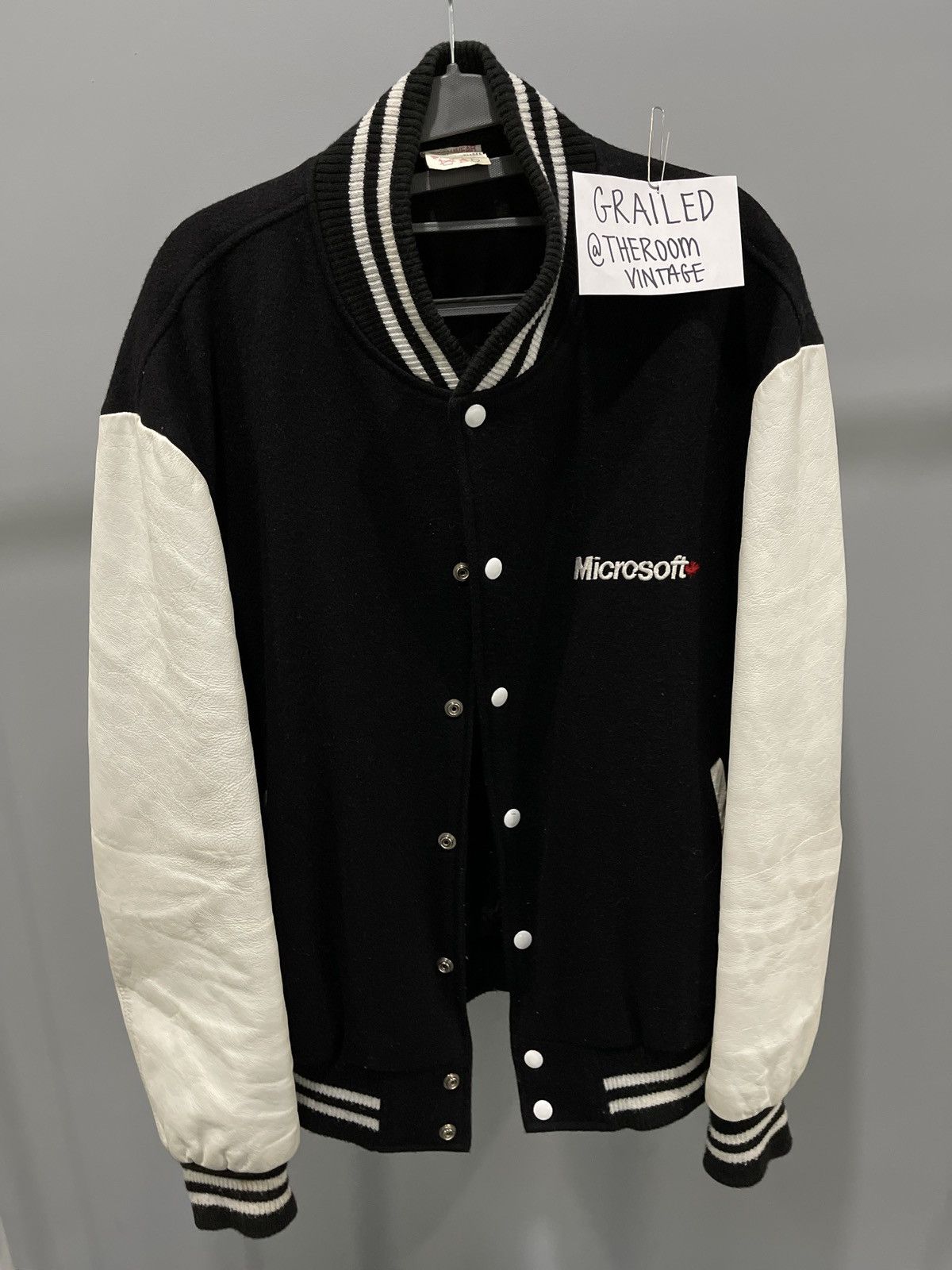 Vintage 90s vintage Microsoft varsity/letterman jacket | Grailed