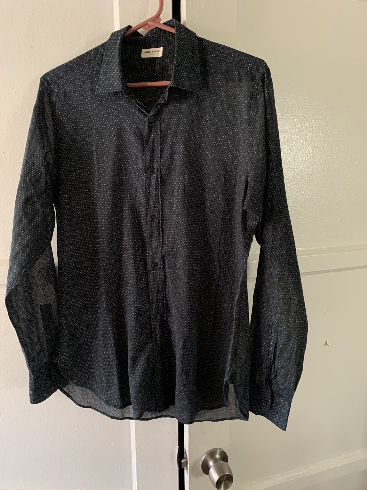 Saint Laurent Paris Microdot shirt | Grailed