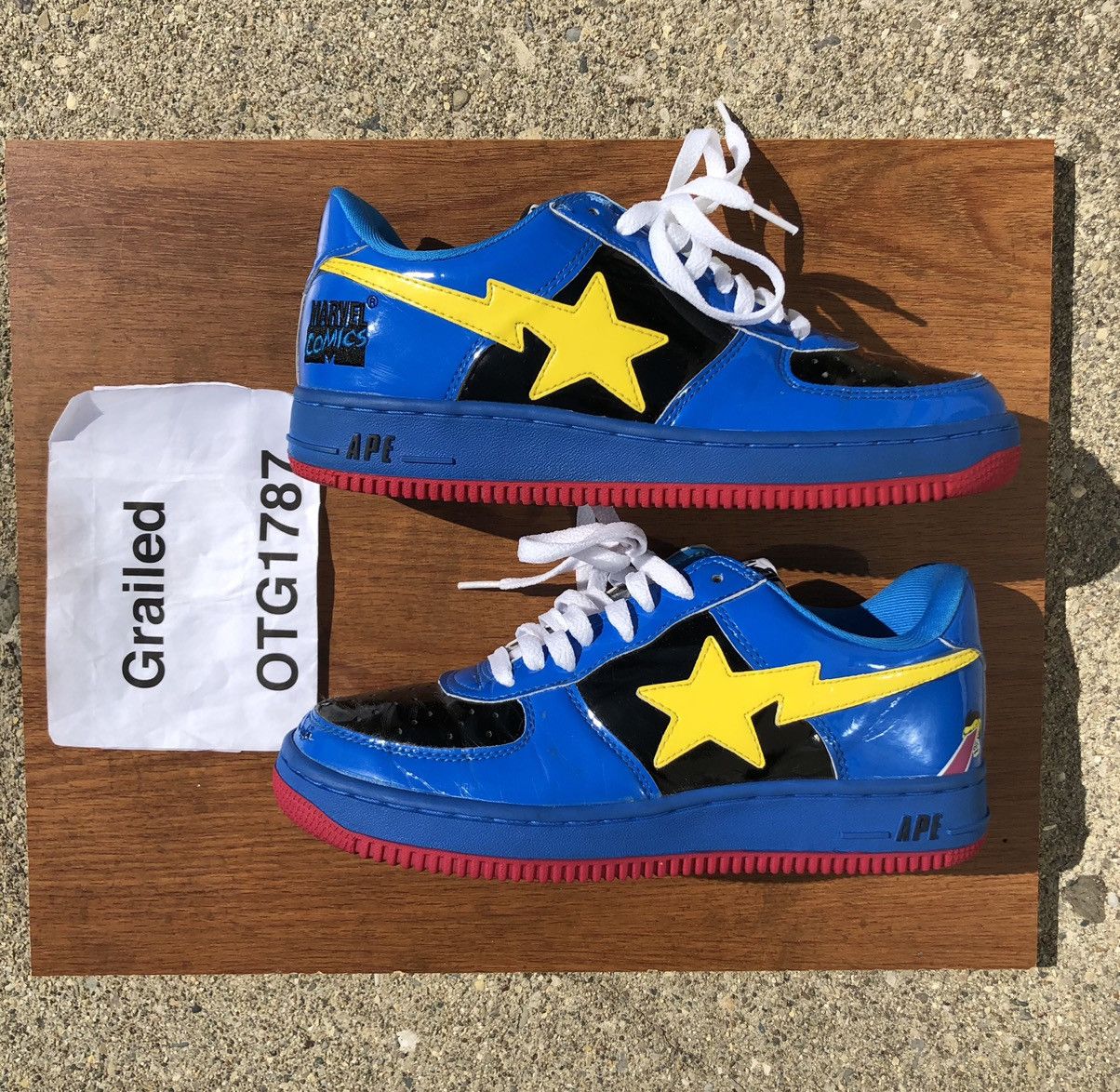 Bape RARE 2005 Bape x Marvel Cyclops w/ OG box | Grailed