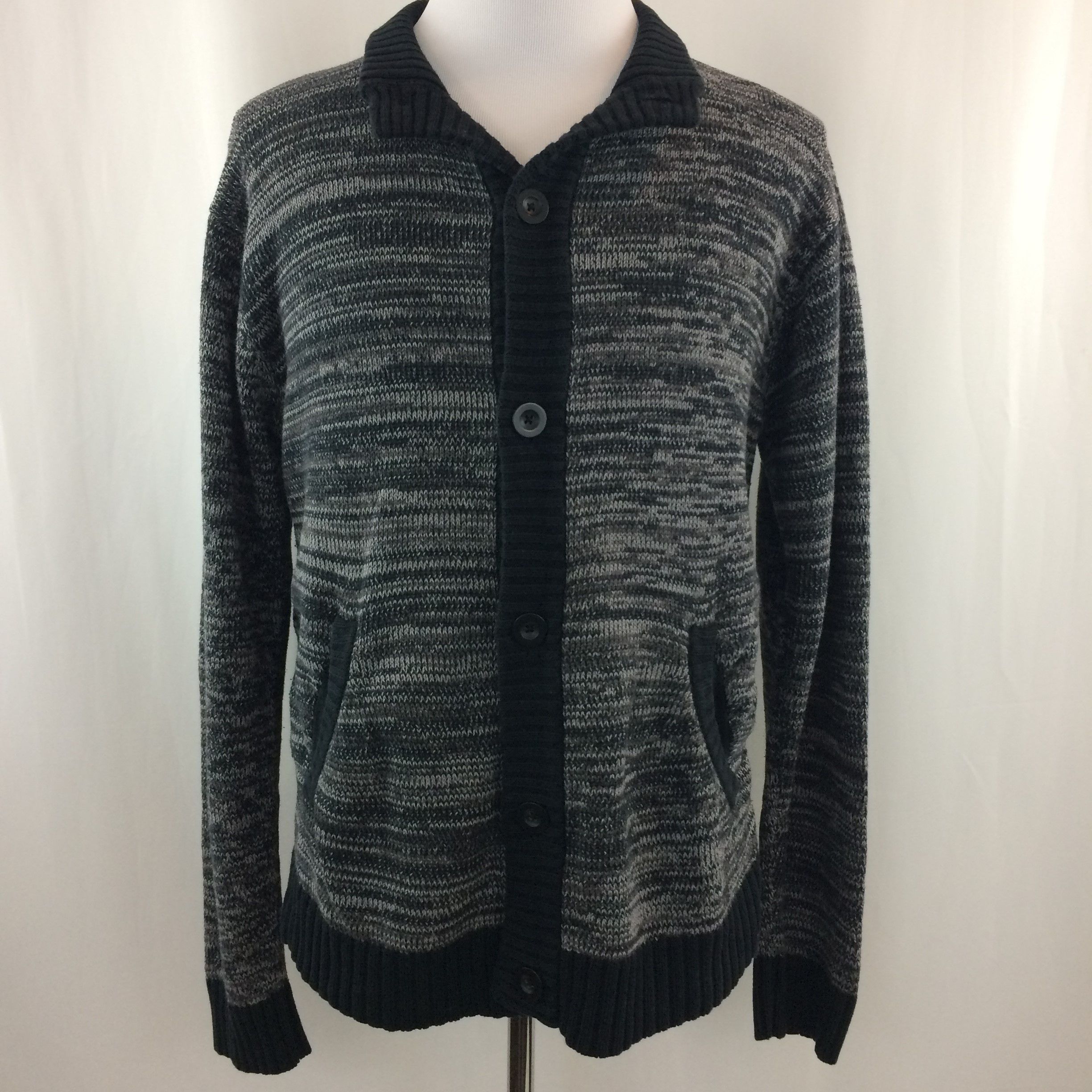 Retrofit Retrofit Men's Marled Knit Cardigan Sweater | Grailed