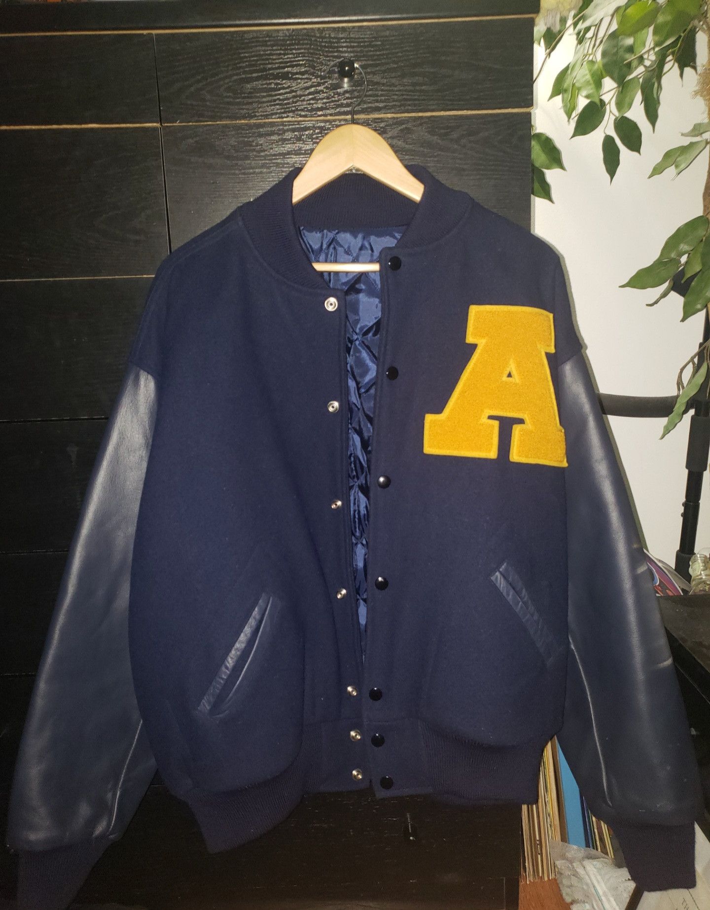Varsity Jacket × Vintage Vintage TM Athletics Varsity Jacket Leather ...