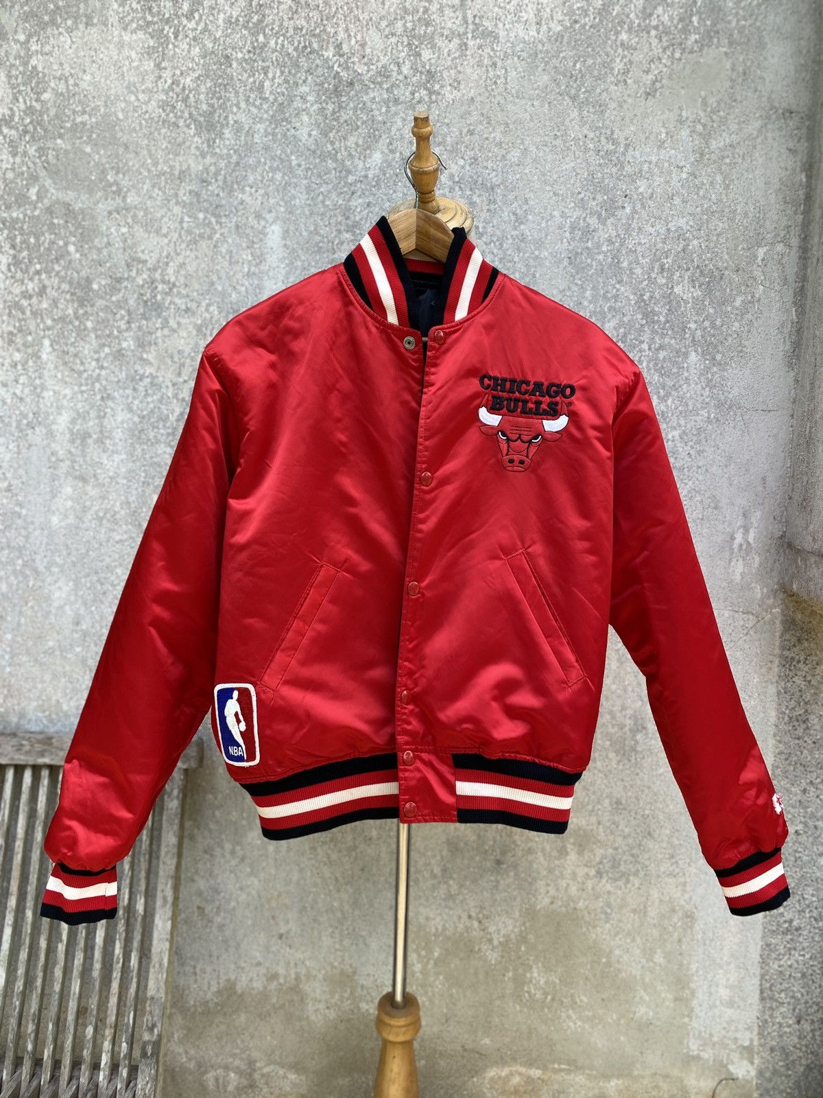 Chicago Bulls × Rare × Vintage CHICAGO BULLS REVERSIBLE STARTER SATIN ...