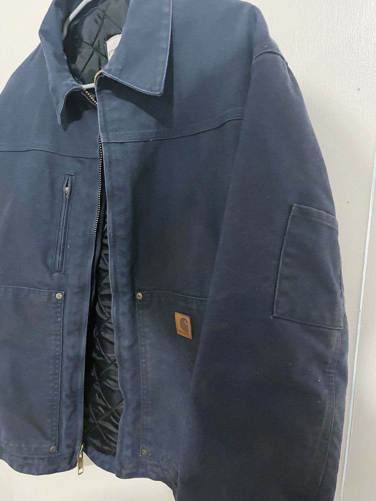 Carhartt Navy Blue Carhartt Jacket | Grailed