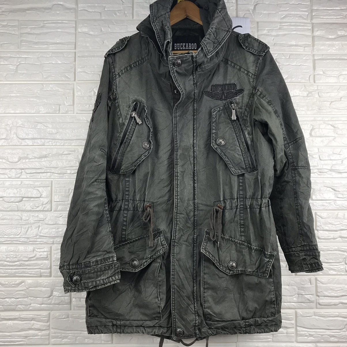 Japanese Brand Nice Design BUCKAROO Down Parka Jacket | Grailed
