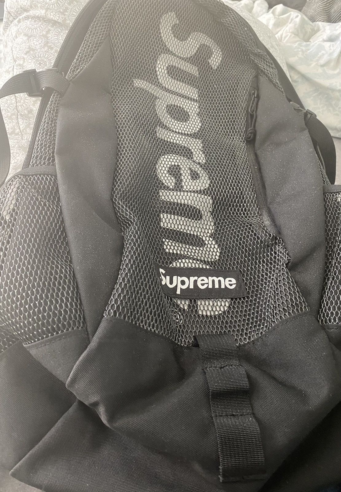 Supreme Supreme Mesh Backpack Black SS20 | Grailed