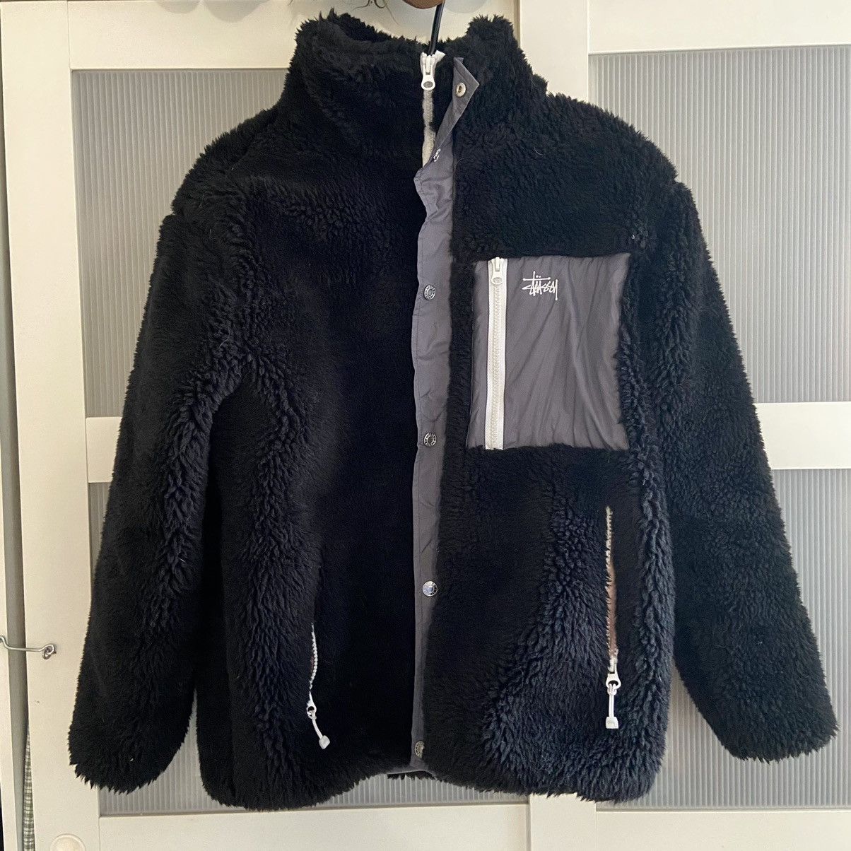 Stussy Stussy teddy fleece jacket | Grailed