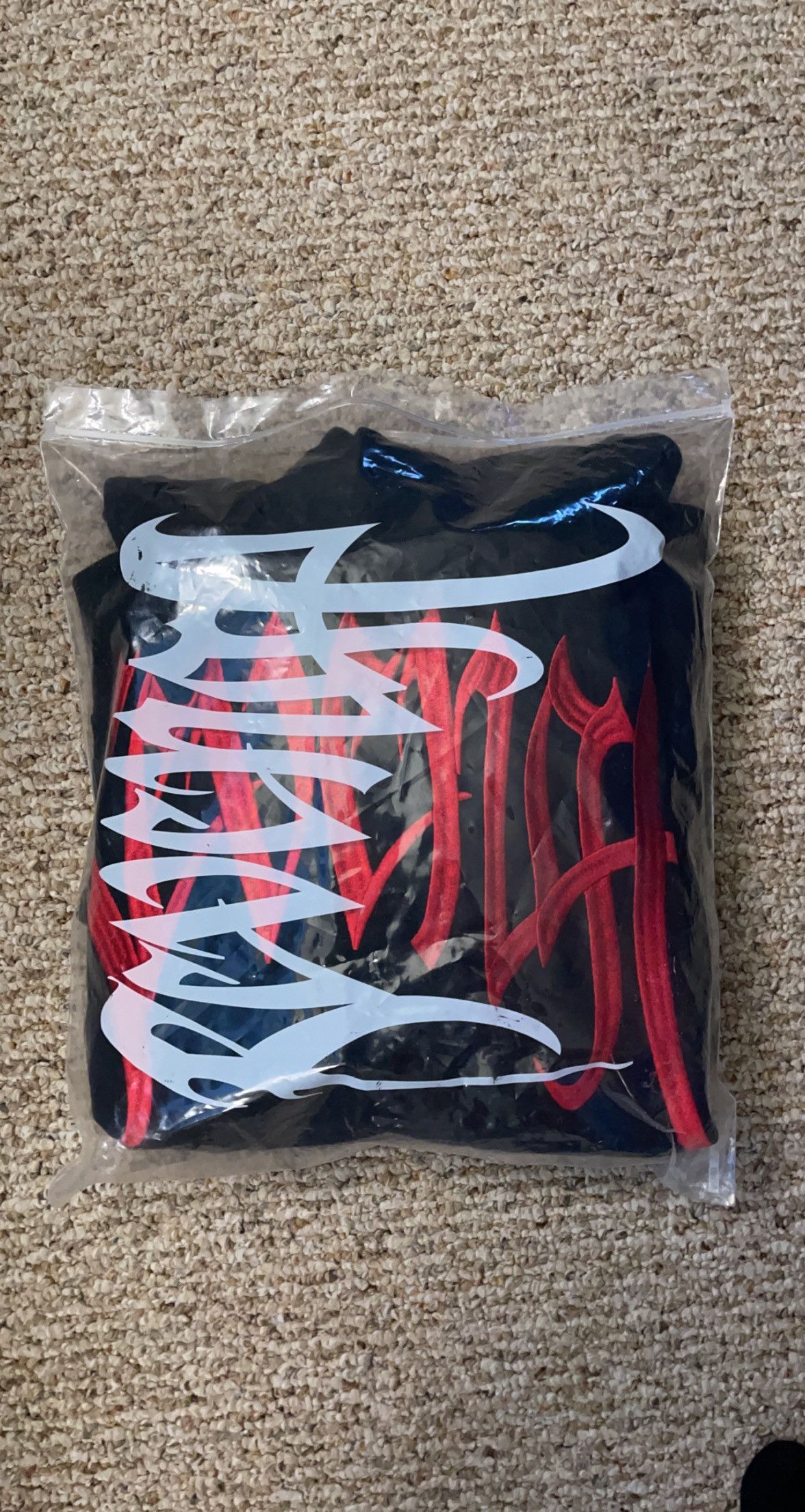 Revenge Revenge Red Embroidered Hoodie | Grailed