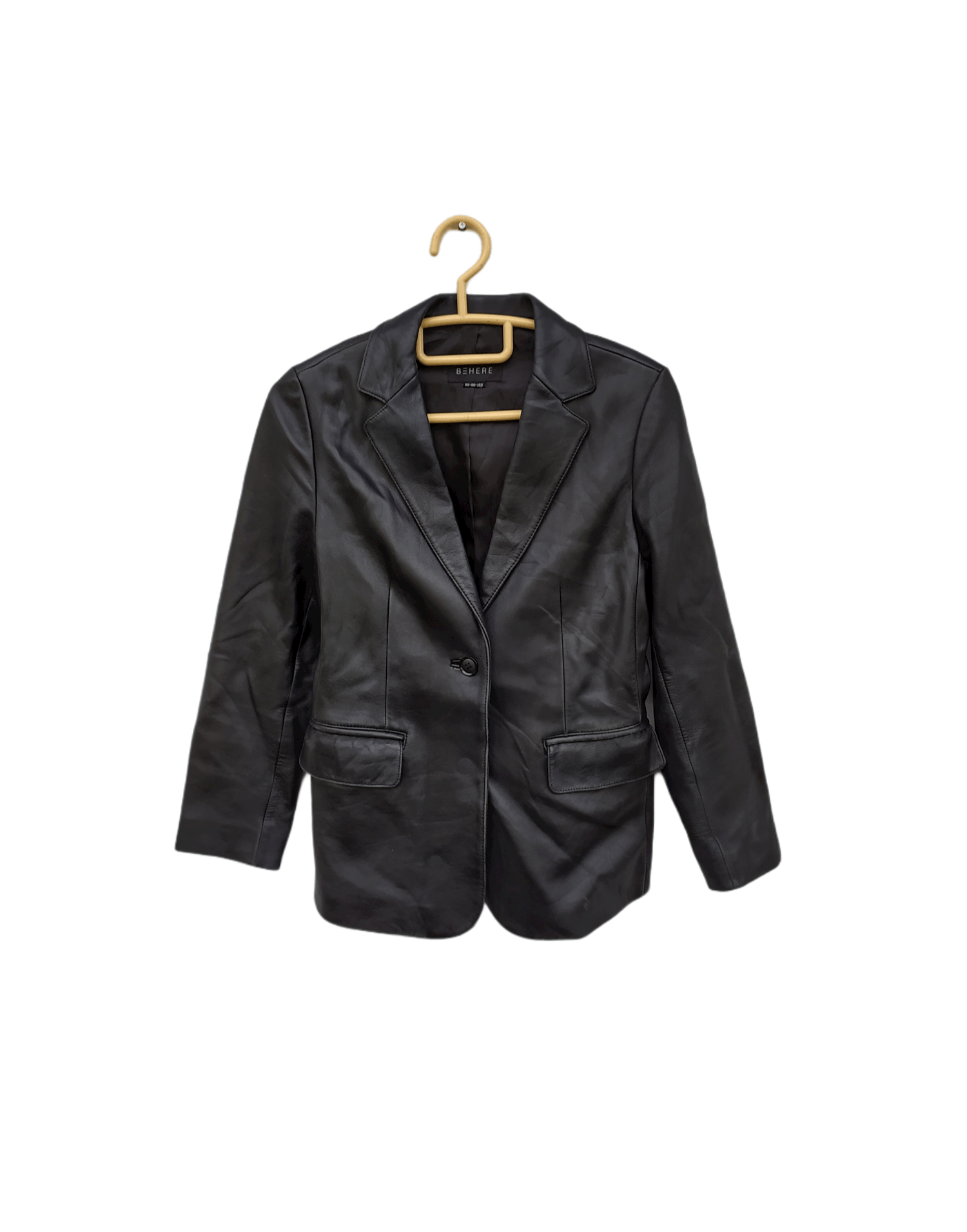 Japanese Brand Behere leather one button suit jacket | Grailed