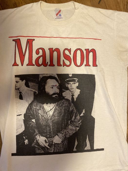 Vintage Vintage 90s Charlie Manson Tee | Grailed