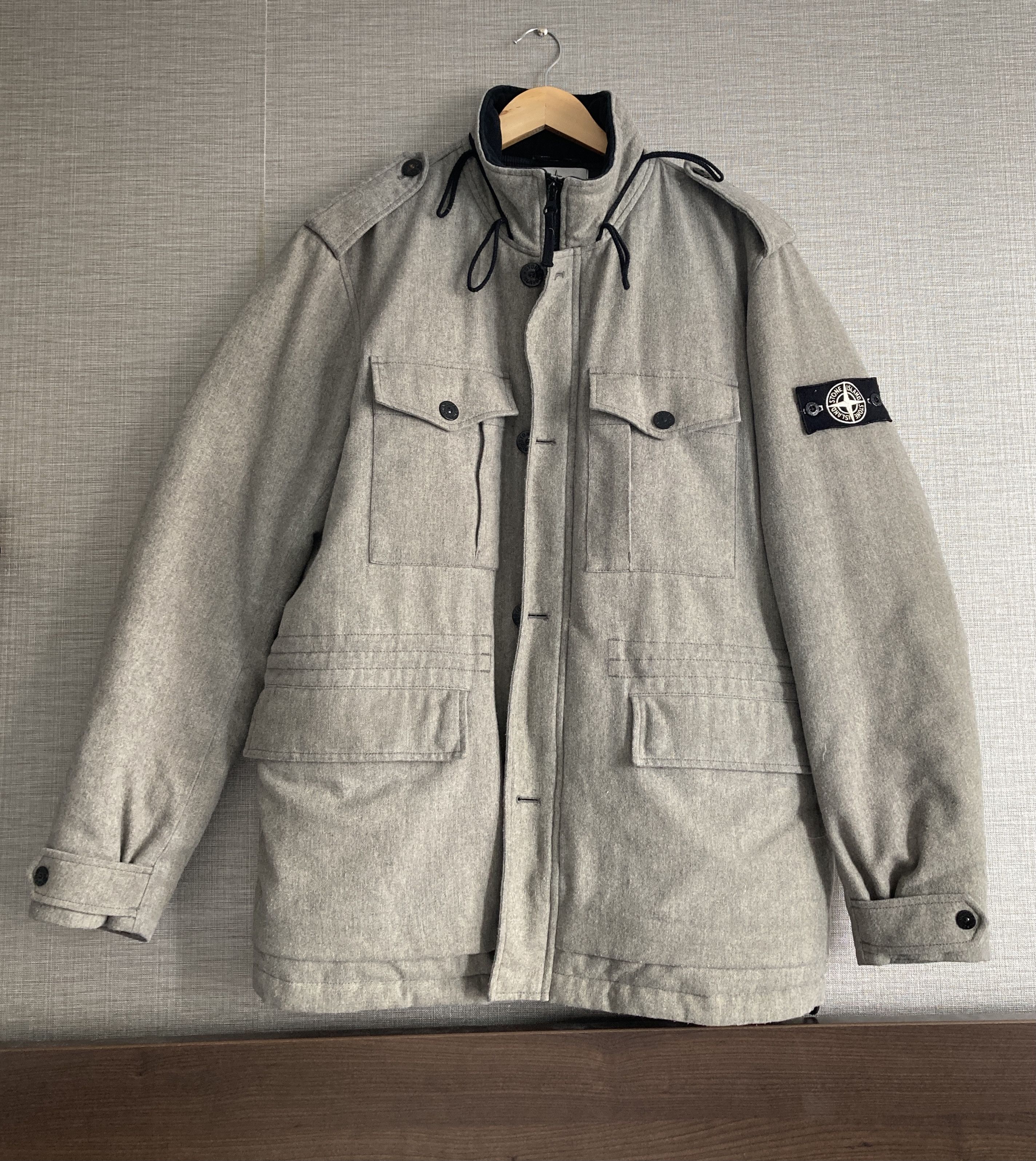 Stone Island Stone Island Ice Jacket wool blend | Grailed