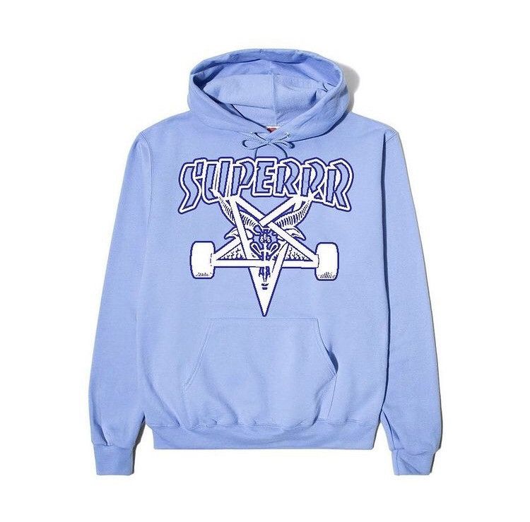Superrradical × Tyler Grosso Superradical x Thrasher Blue Hoodie | Grailed