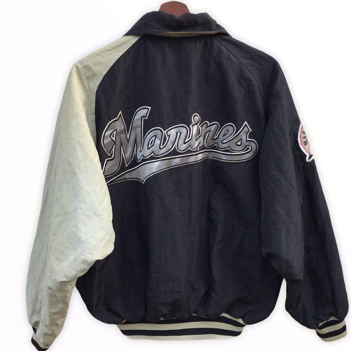 Asics × Streetwear × Vintage Vintage Rawlings Jacket Marine Big Logo by ...