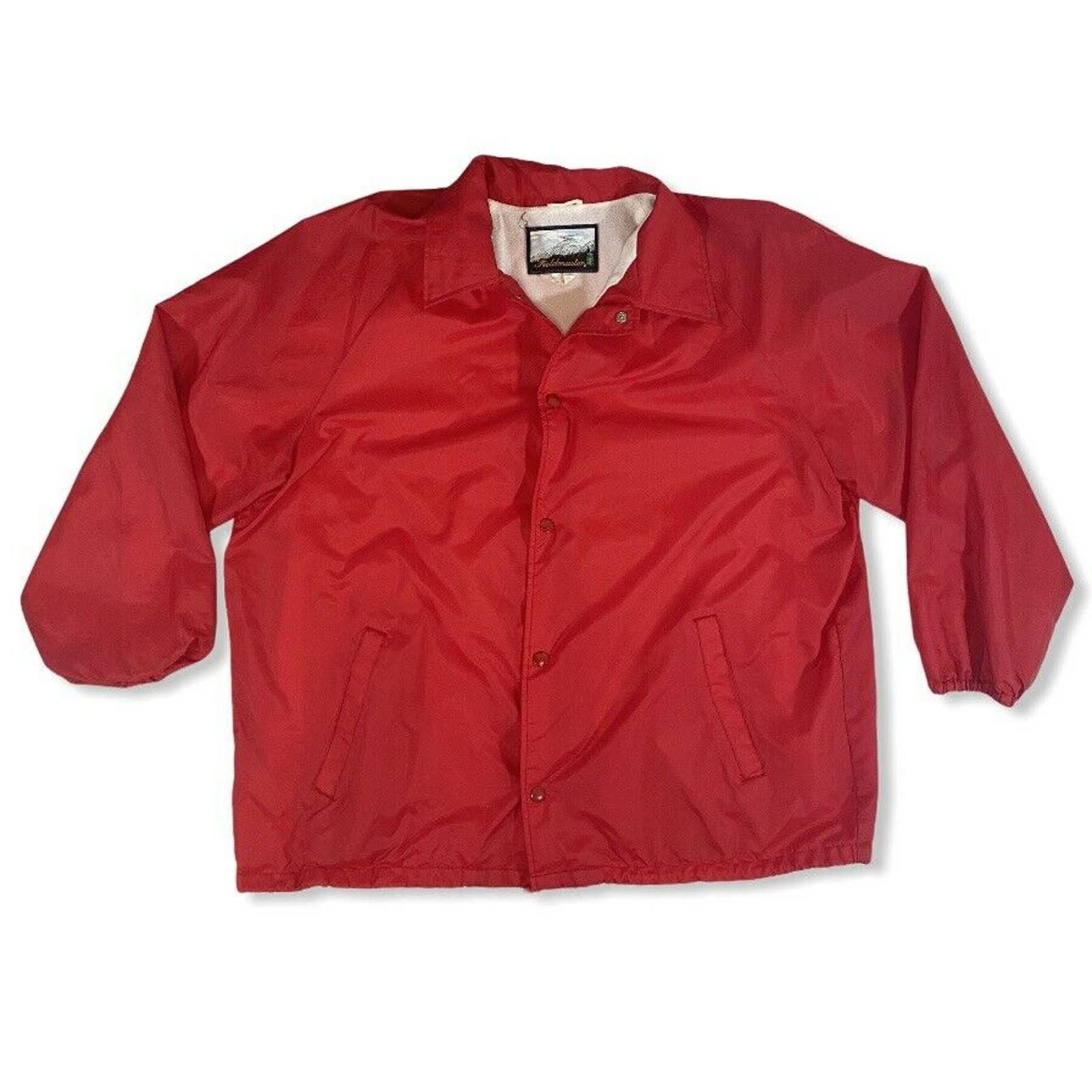 Fieldmaster Vintage Fieldmaster Red Coaches Jacket Made In Usa Mens XL ...