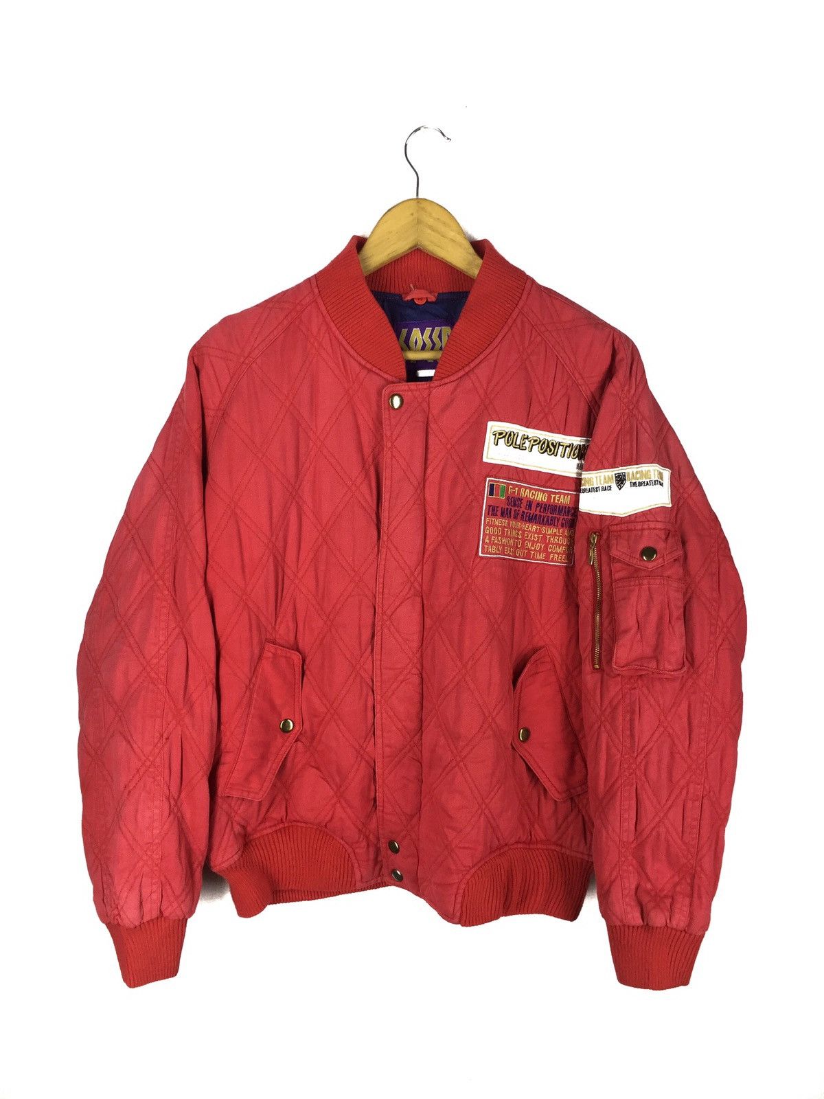 Bomber Jacket × Racing × Sports Specialties VINTAGE F1 RACING QUILTED ...