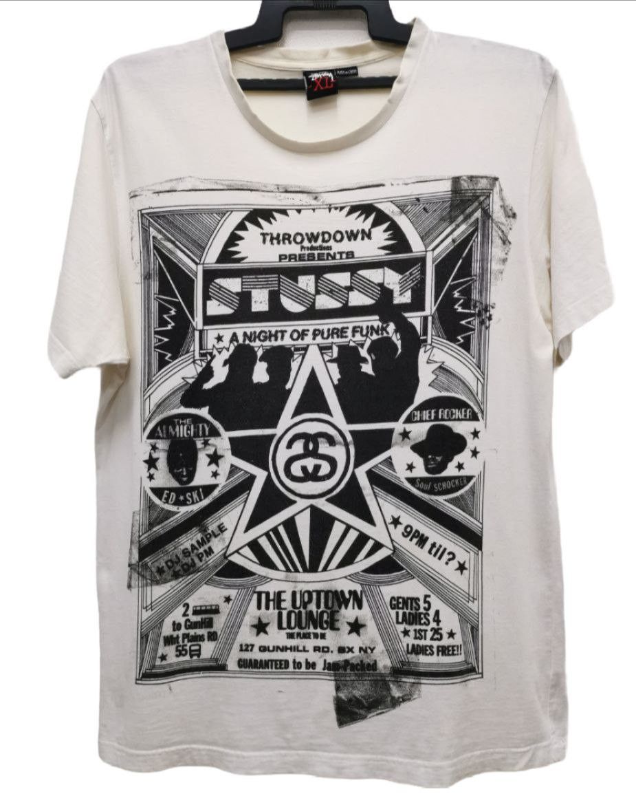 Stussy Throwdown Present Stussy White Tshirt | Grailed