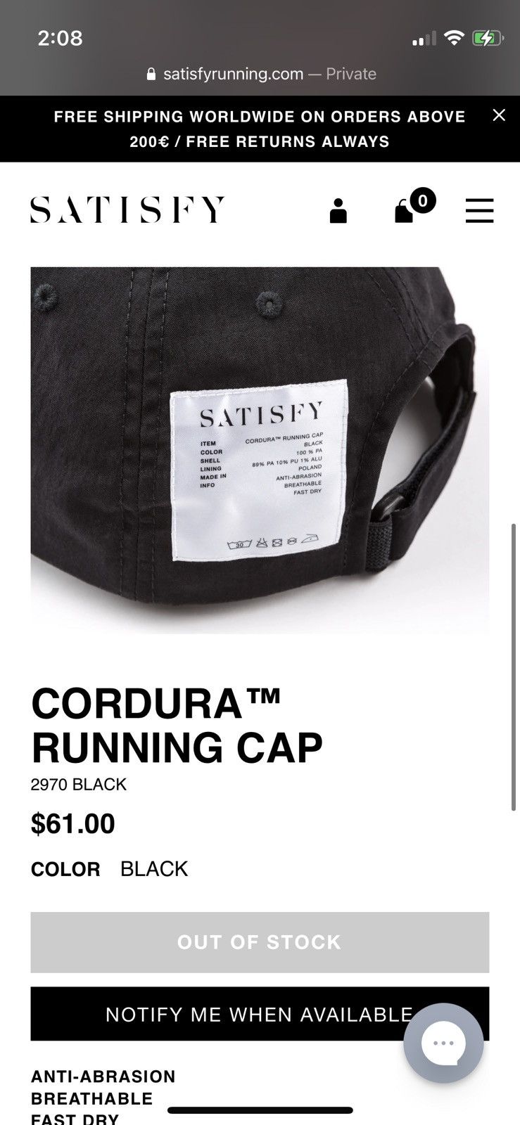 Satisfy Running Cult Member Moth Eaten Muscle Tee and Run West Hat ...