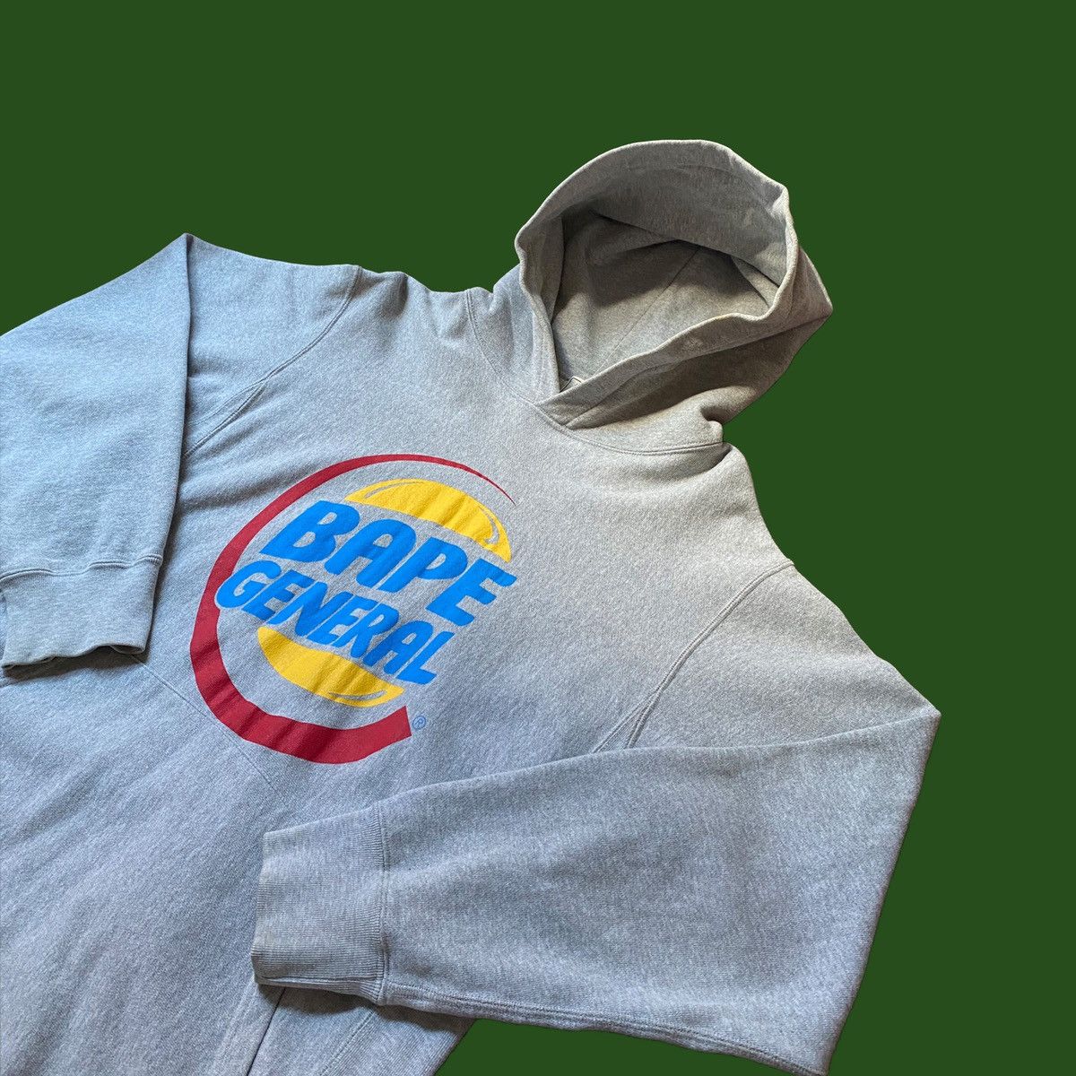 Bape OG BAPE GENERAL HOODIE “BURGER KING LOGO” | Grailed