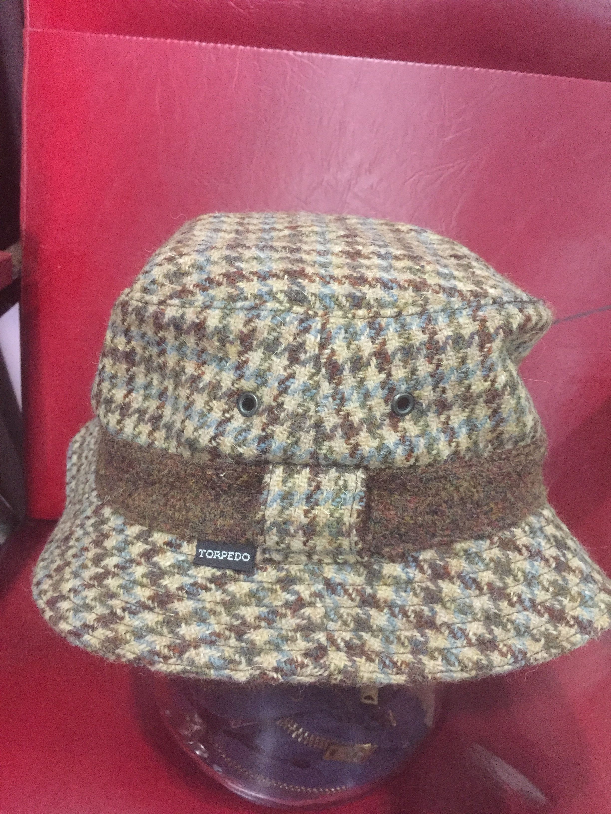 Harris Tweed VINTAGE TORPEDO HARRIS TWEED X WAKO BUCKET HAT | Grailed