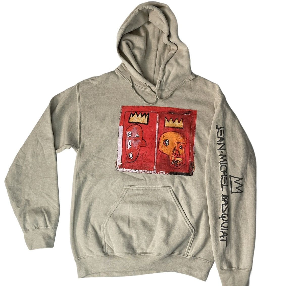 Jean-Michel Basquiat Official Jean Michel Basquiat Red Kings Hoodie ...