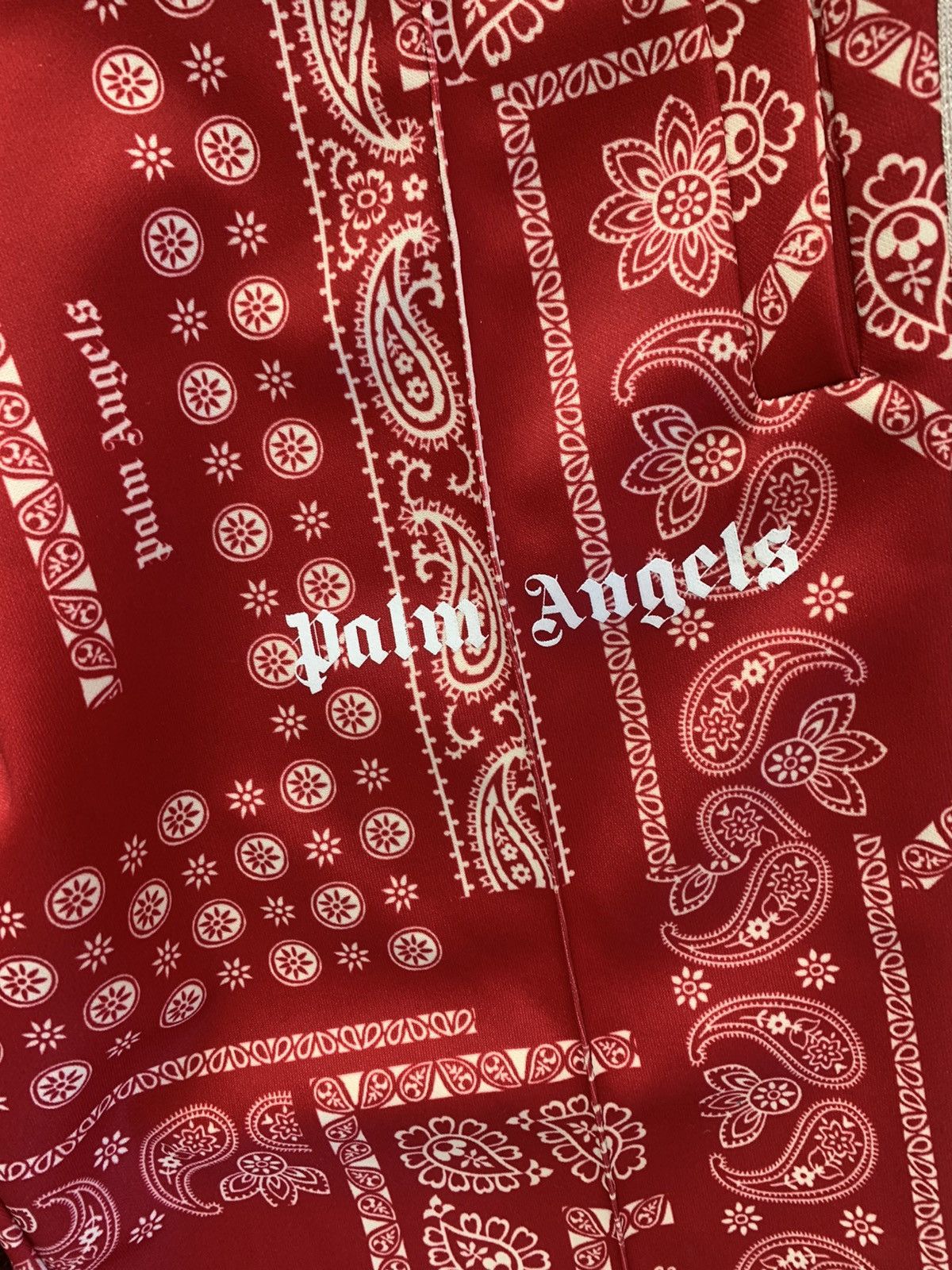 Palm Angels Palm Angels Red Paisley Bandana Sweat / Tuxedo / Track Pant ...
