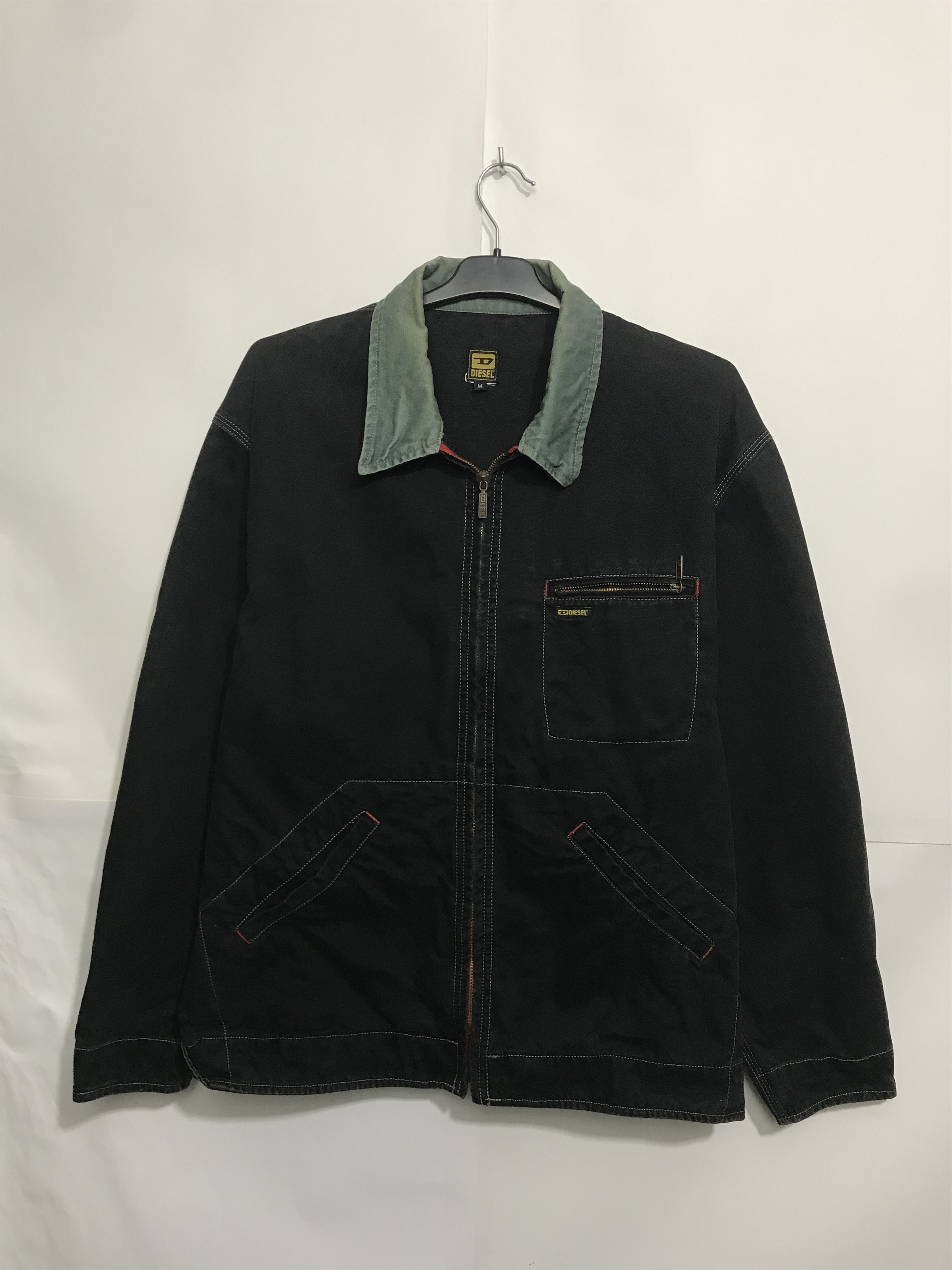 Diesel × Vintage 90s Vintage Diesel Denim Jacket zipper LAMPO _SHIP ...