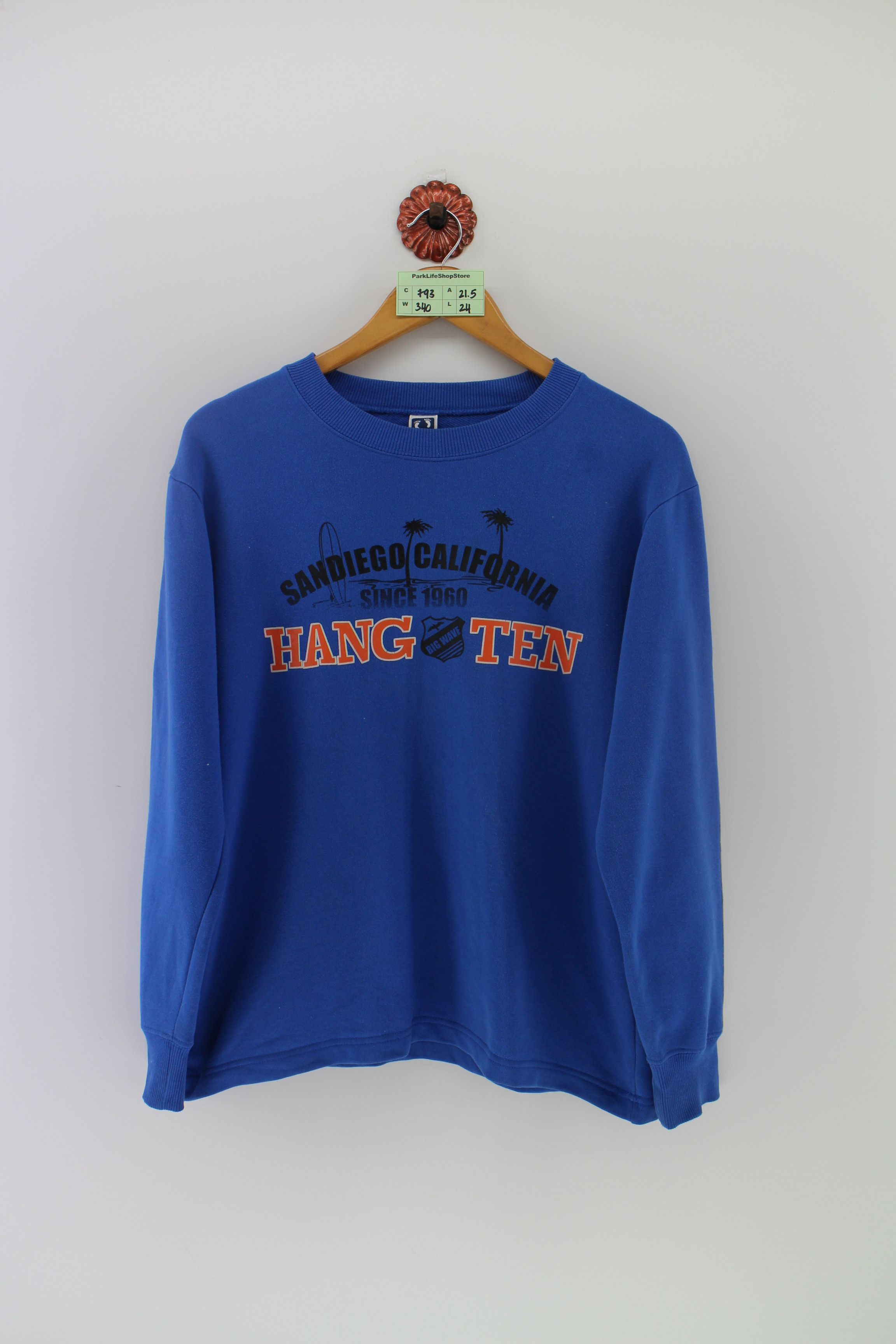 Hang Ten Vintage HANG TEN Usa Pullover Sweatshirt Unisex Size M | Grailed