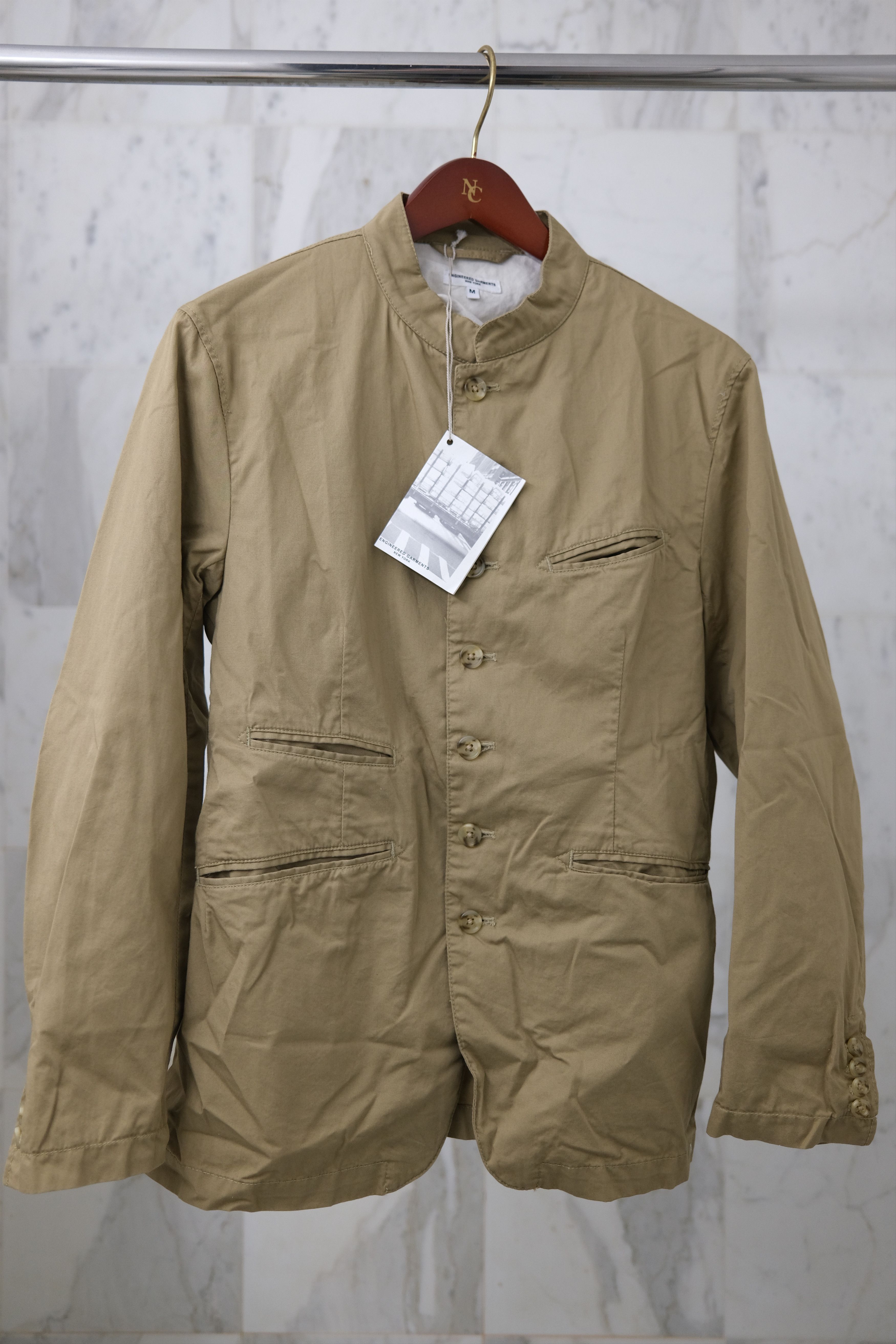 Engineered Garments NWT Engineered Garments Tan Nehru Jacket | Grailed